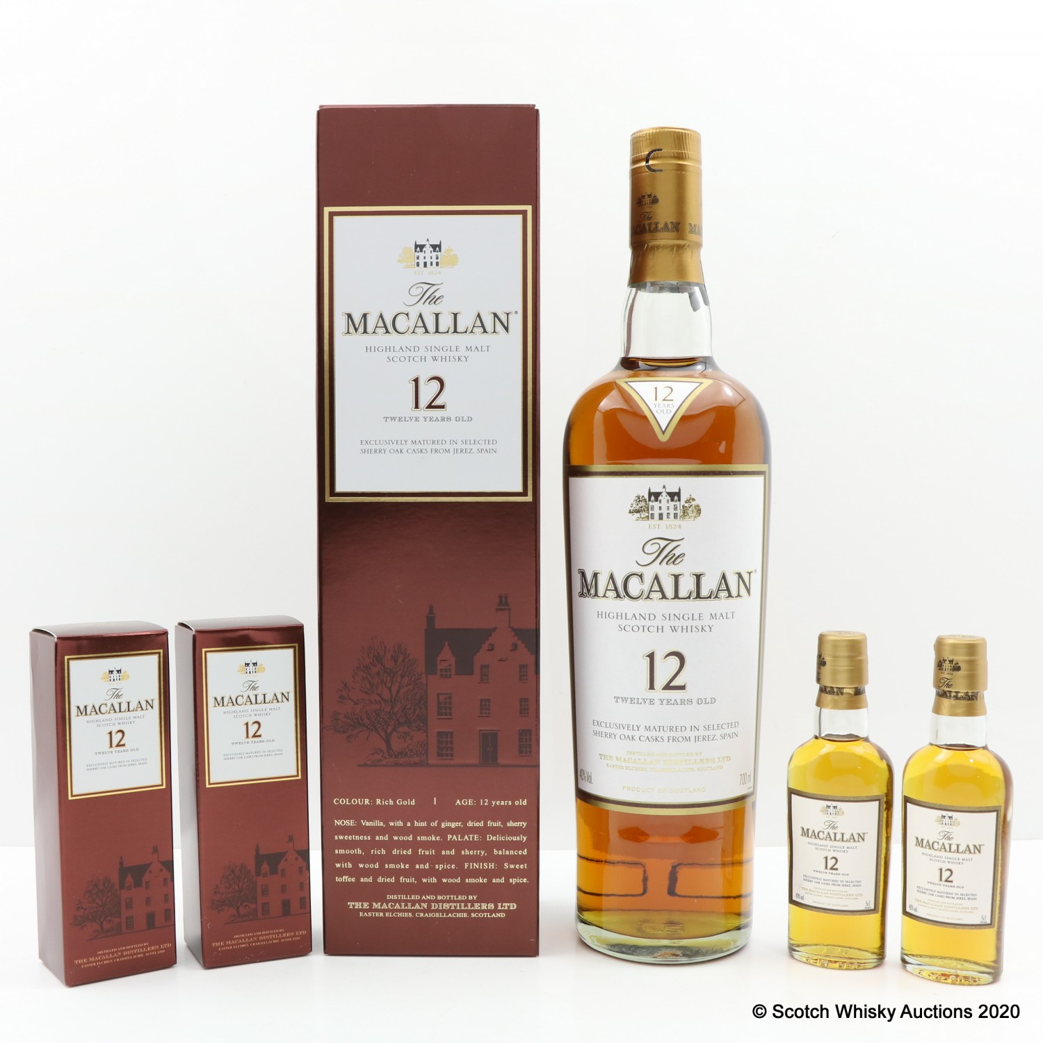 Macallan 12 Year Old & Matching Minis 2 x 5cl | The 107th Auction ...