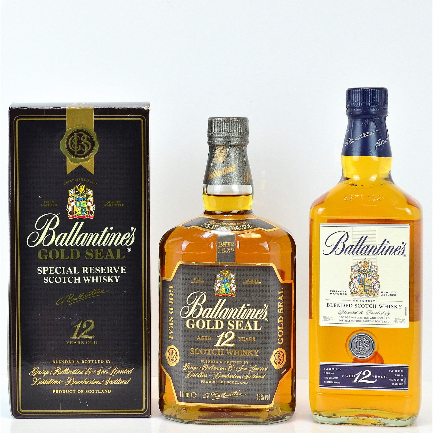 Ballantine's 12 Year Old Gold Seal 1L & Ballantine's 12 Year Old | The ...