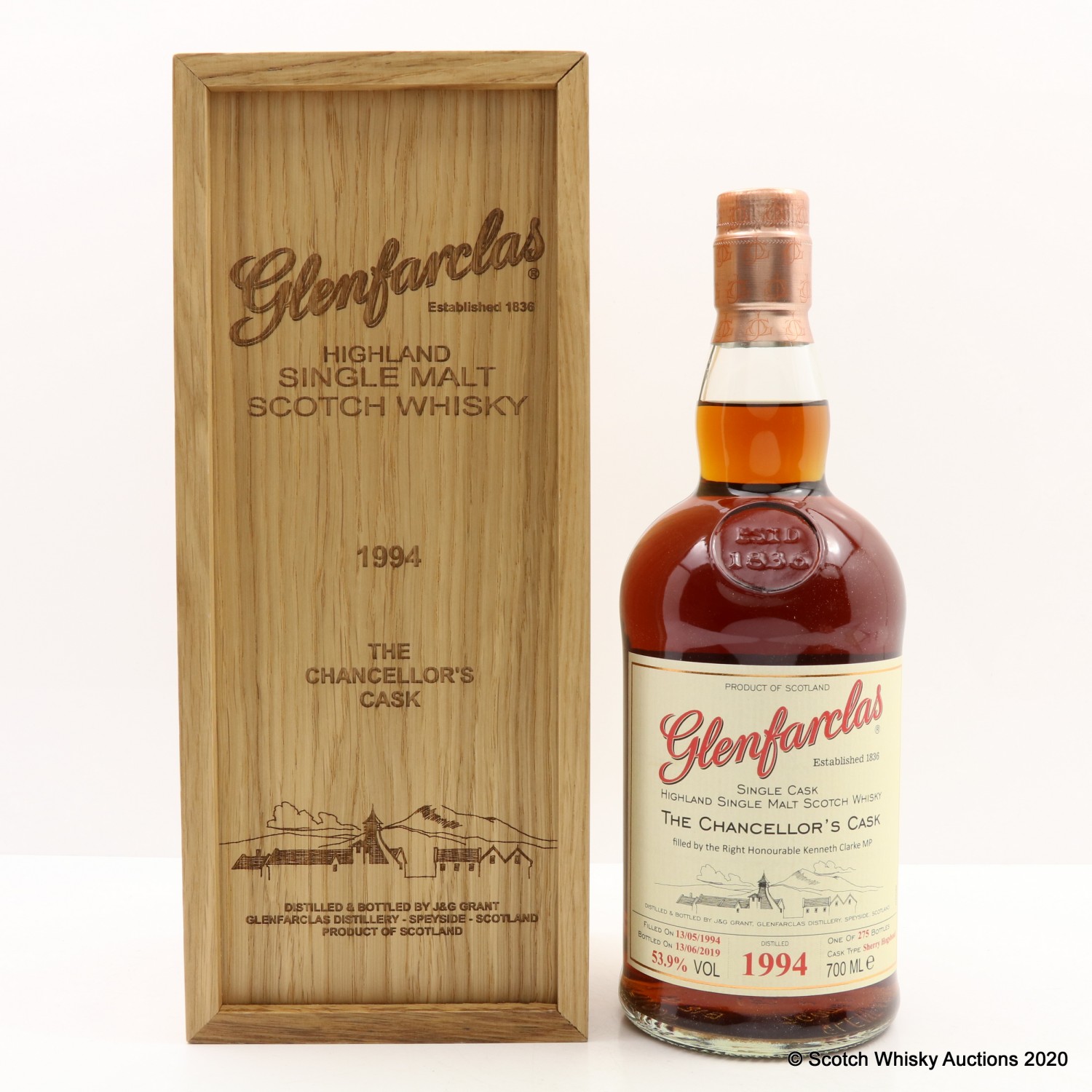 Glenfarclas 1994 The Chancellor's Cask | The 109th Auction | Scotch ...