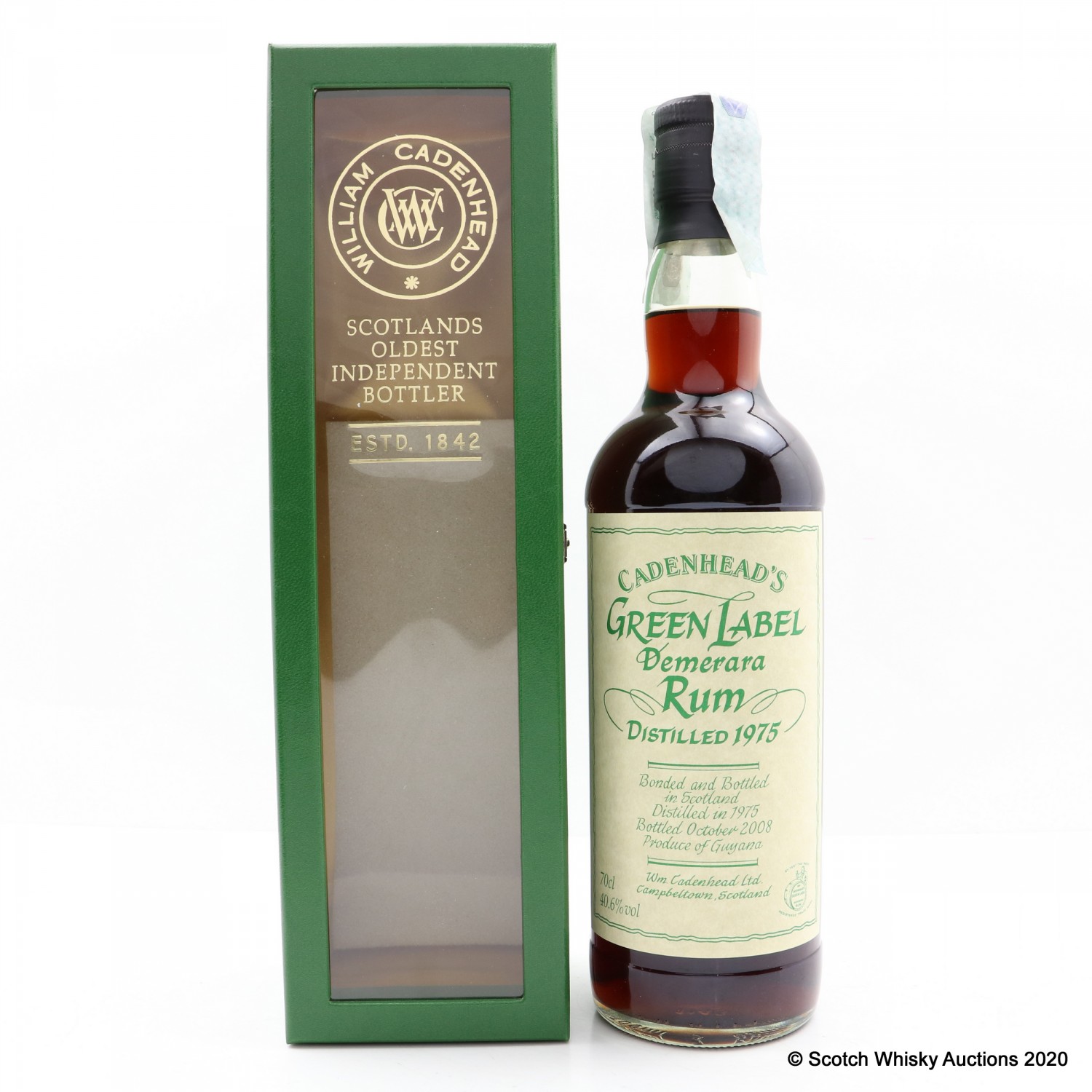 Cadenhead's 1975 Green Label Demerara Rum | The 109th Auction | Scotch ...