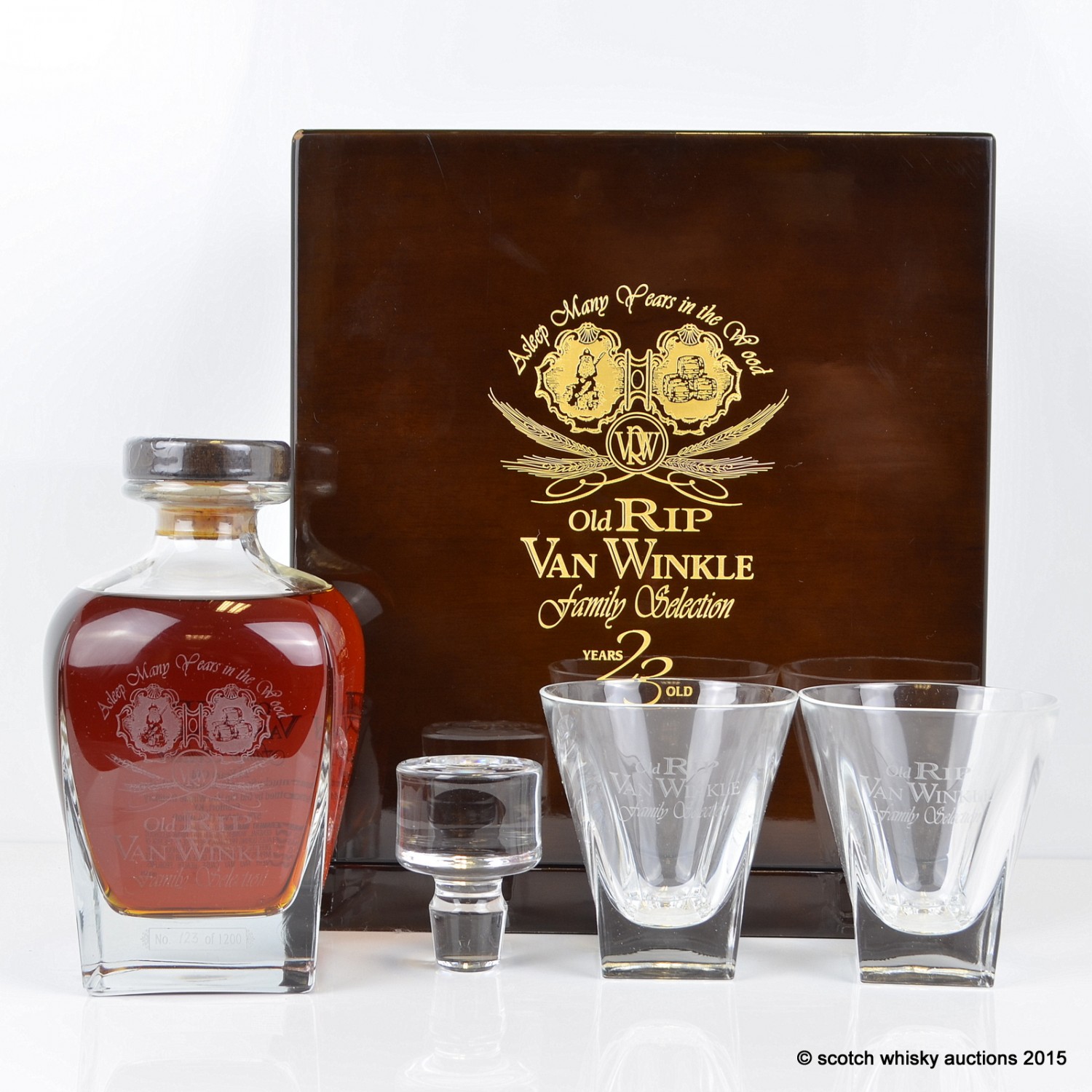 Old Rip Van Winkle 23 Year Old Decanter Set | The 47th Auction | Scotch ...