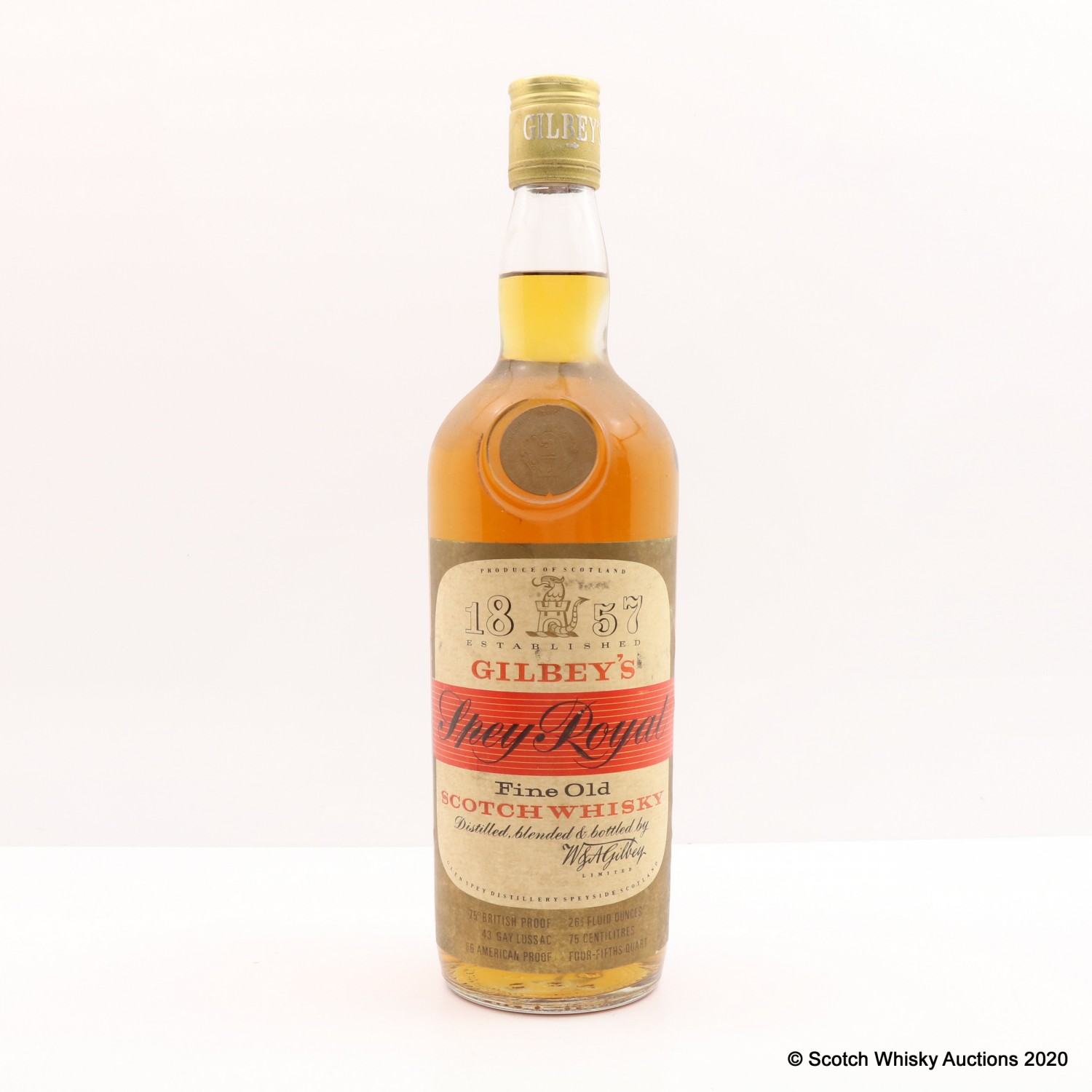 Gilbey's Spey Royal 26 2/3 Fl Oz | The 113th Auction | Scotch Whisky ...