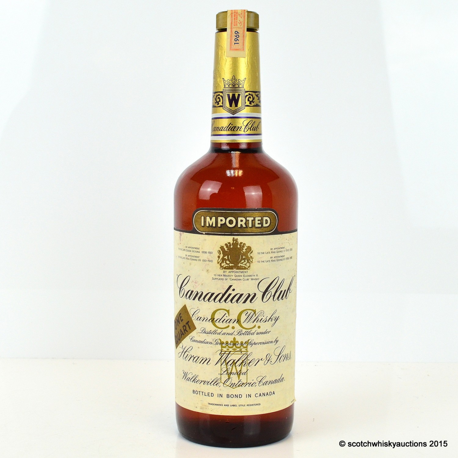 Canadian Club 1969 1 Quart | The 48th Auction | Scotch Whisky Auctions