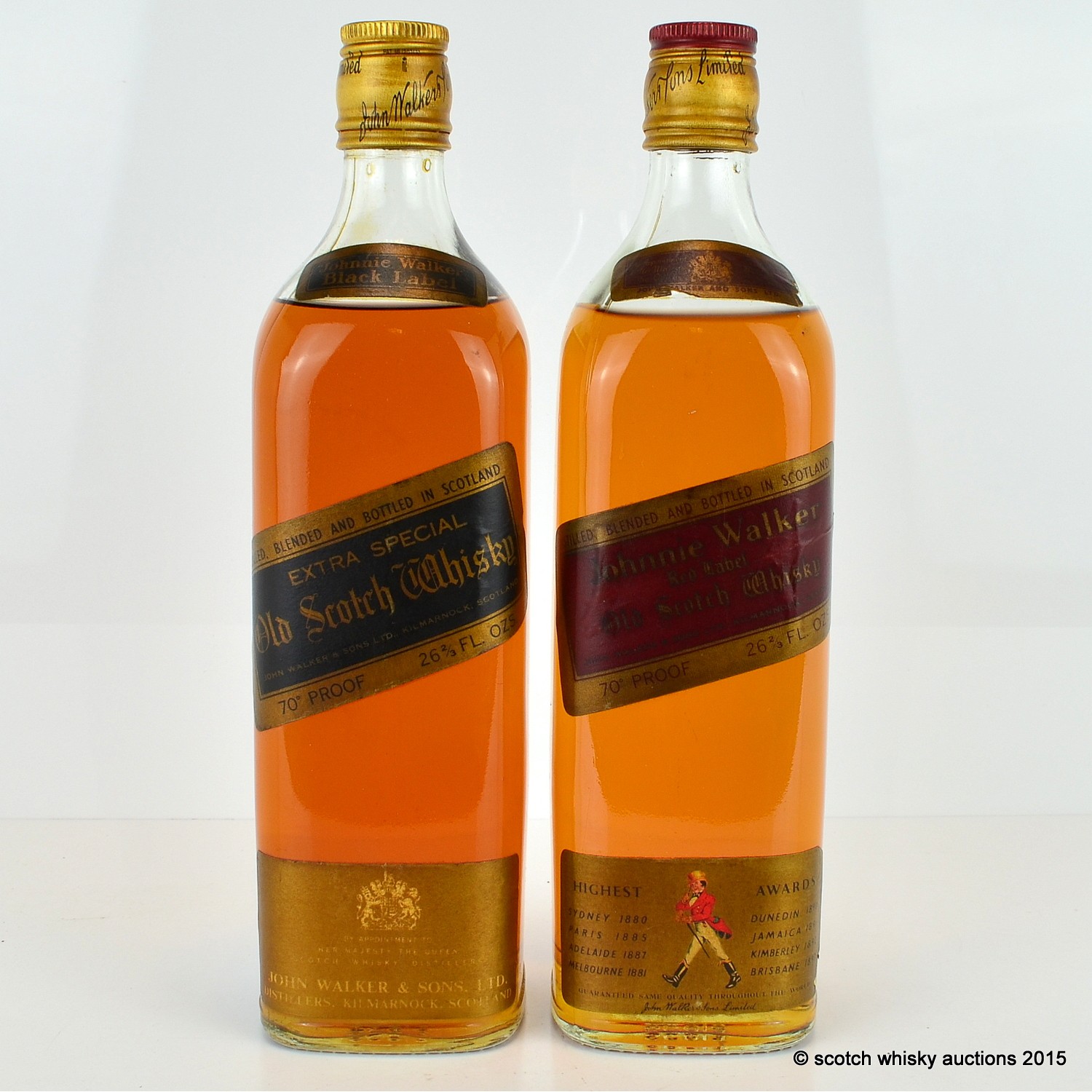Johnnie Walker Red Label 26 2/3 Fl Oz & Johnnie Walker Black Label 26 2 ...