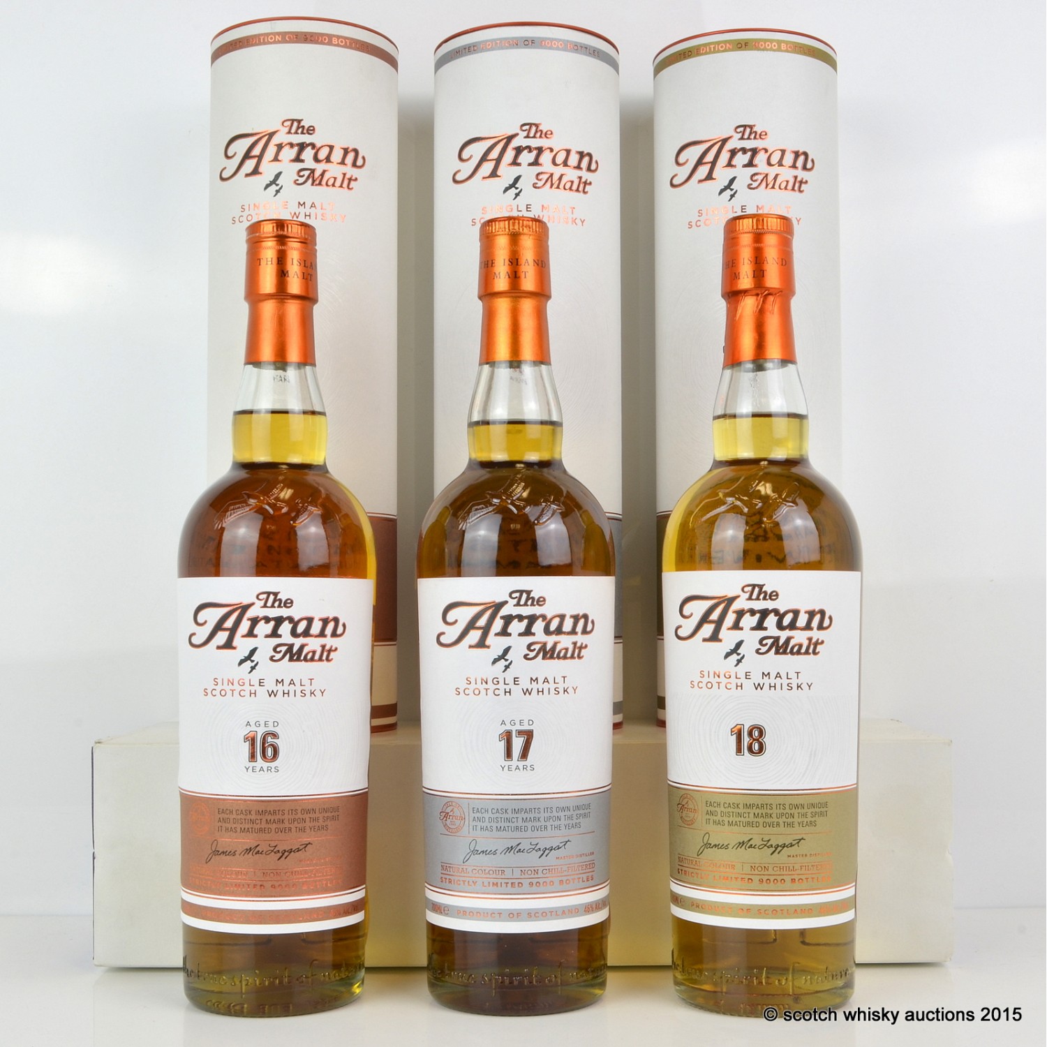 Arran 16 Year Old, 17 Year Old, 18 Year Old | The 50th Auction | Scotch ...