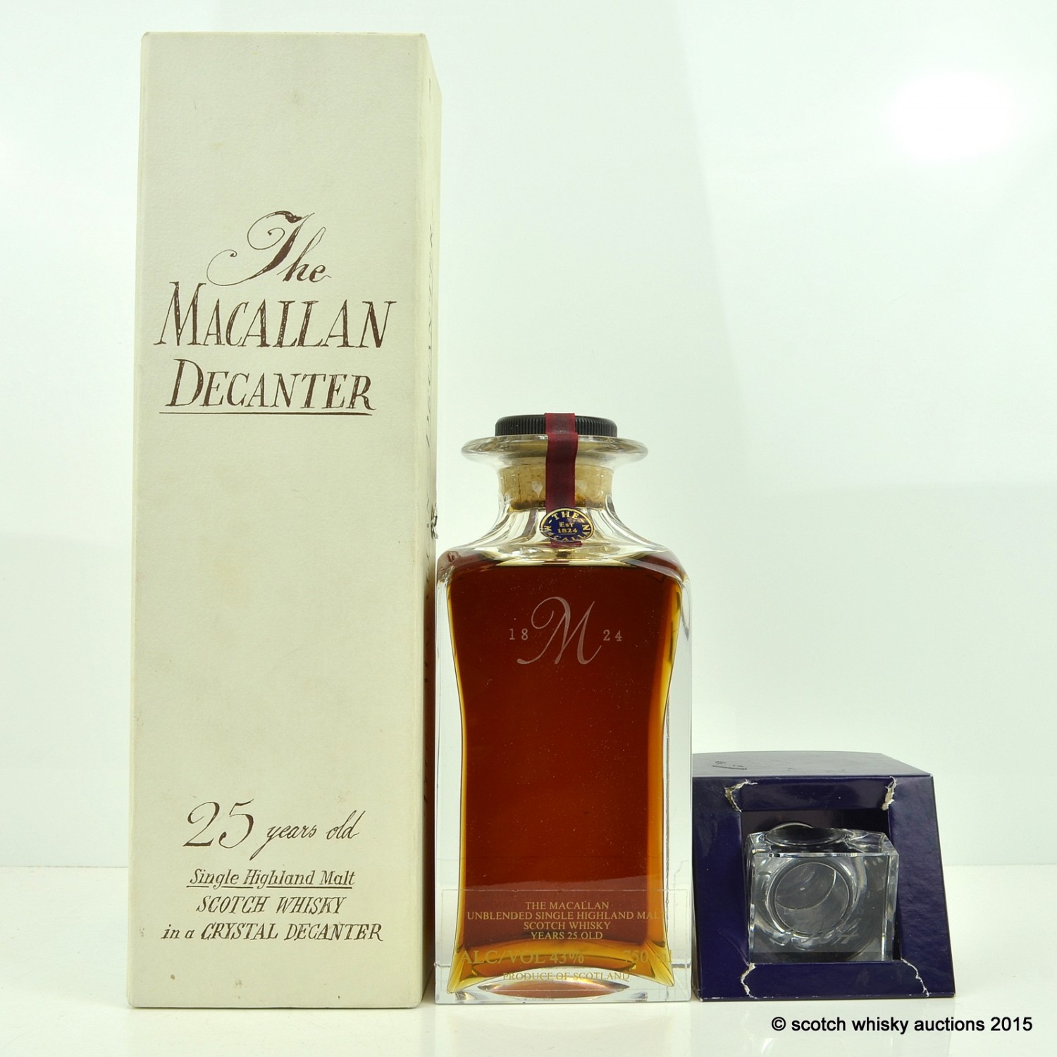 Macallan 1964 25 Year Old Crystal Decanter 75cl | The 51st Auction ...