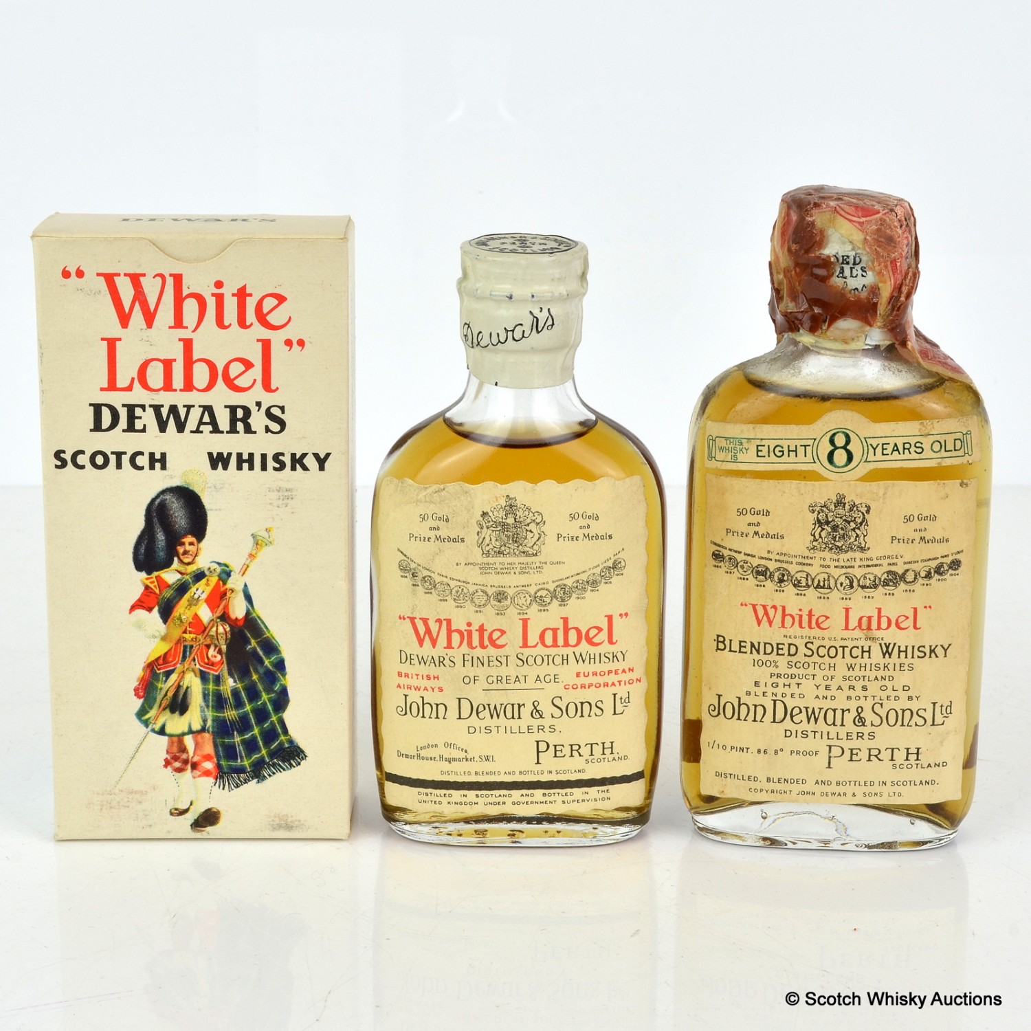 Dewar's White Label Spring Cap Mini & Dewar's White Label 8 Year Old ...