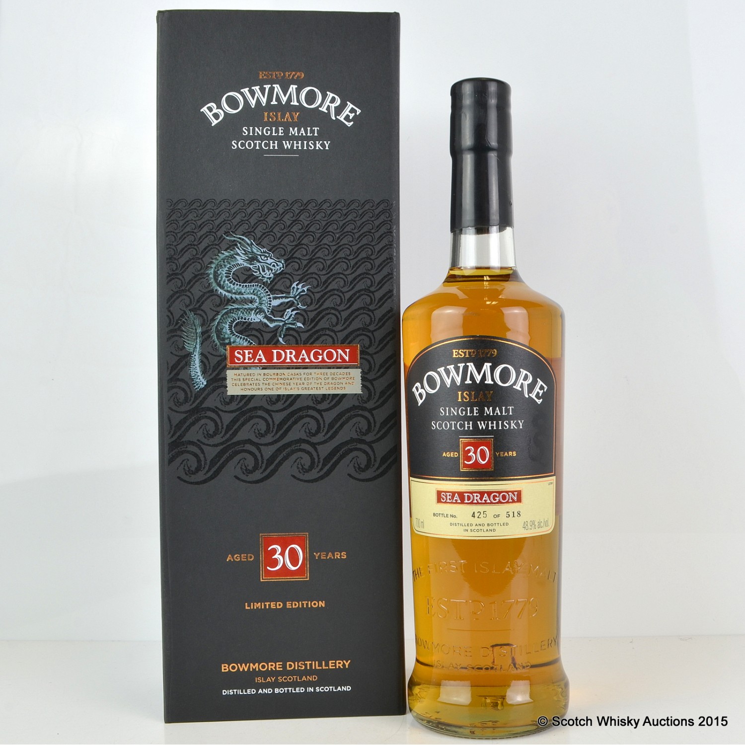 Bowmore Sea Dragon 30 Year Old 2012 Release | The 55th Auction | Scotch ...