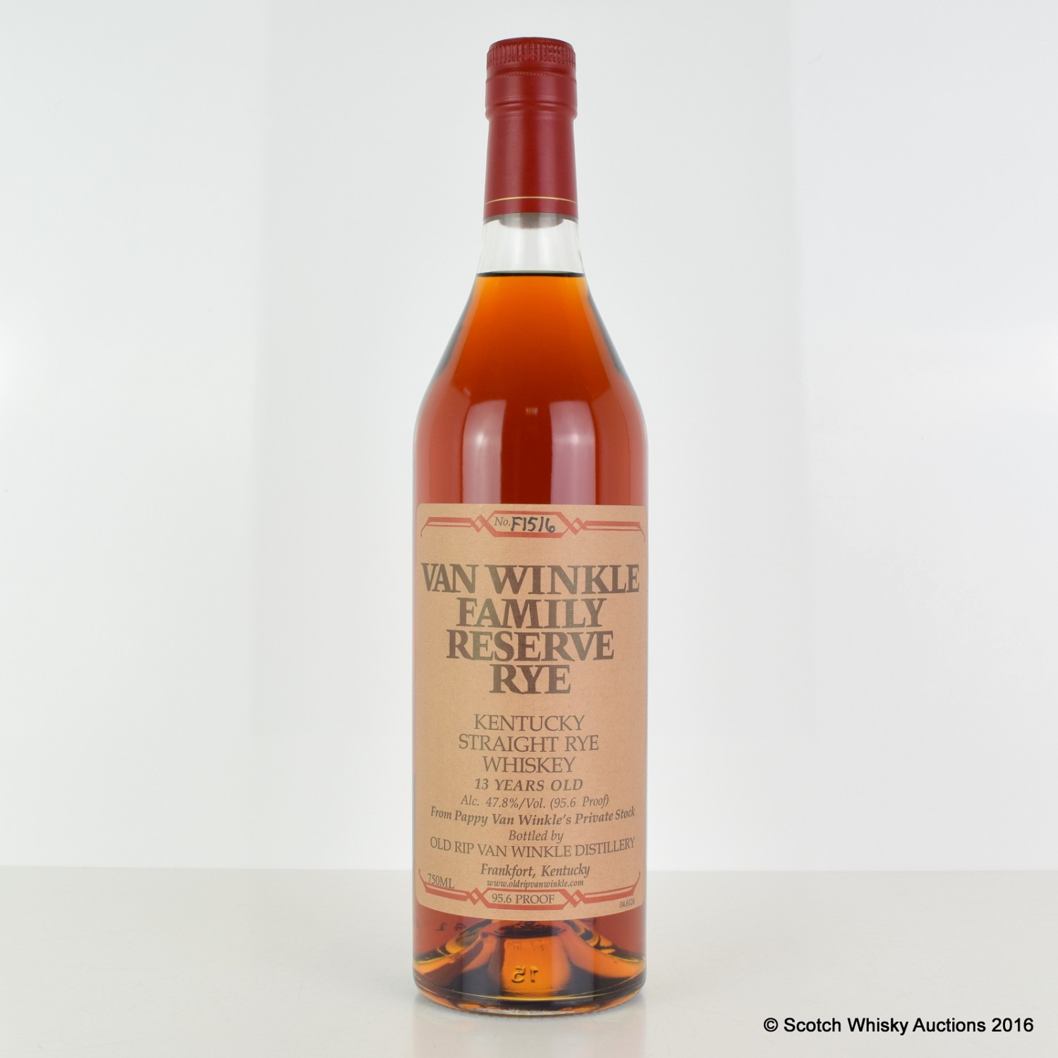 Pappy Van Winkle Family Reserve Rye 13 Year Old 75cl | The 60th Auction ...