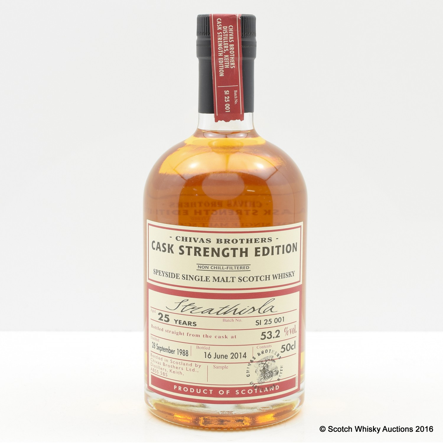 Chivas Brothers Strathisla 1988 25 Year Old 50cl | The 65th Auction ...