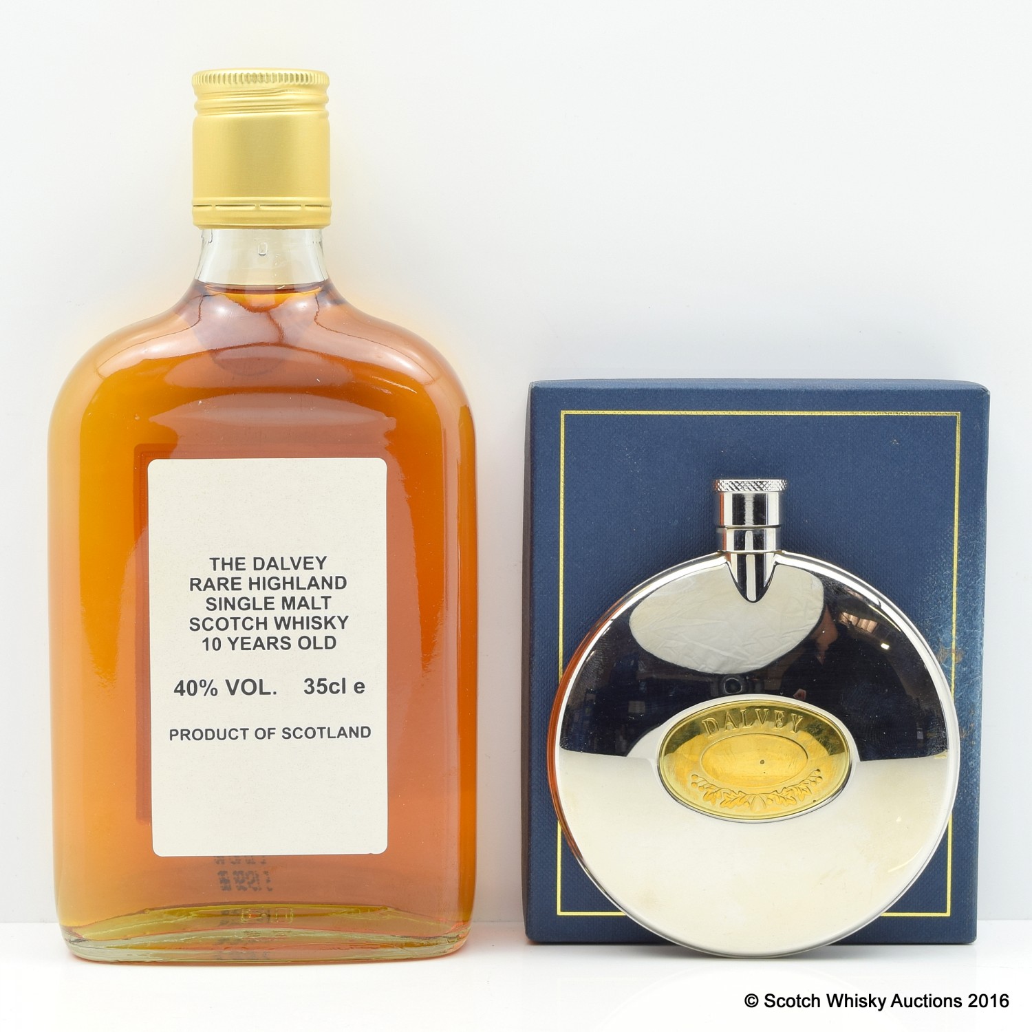 Dalvey 10 Year Old Single Malt 35cl & Hip Flask | The 65th Auction ...
