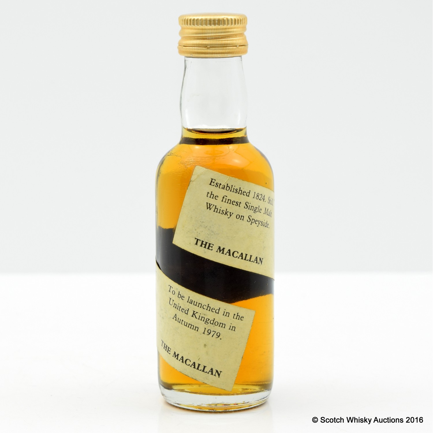 Macallan Spiral Label Mini 5cl | The 66th Auction | Scotch Whisky Auctions