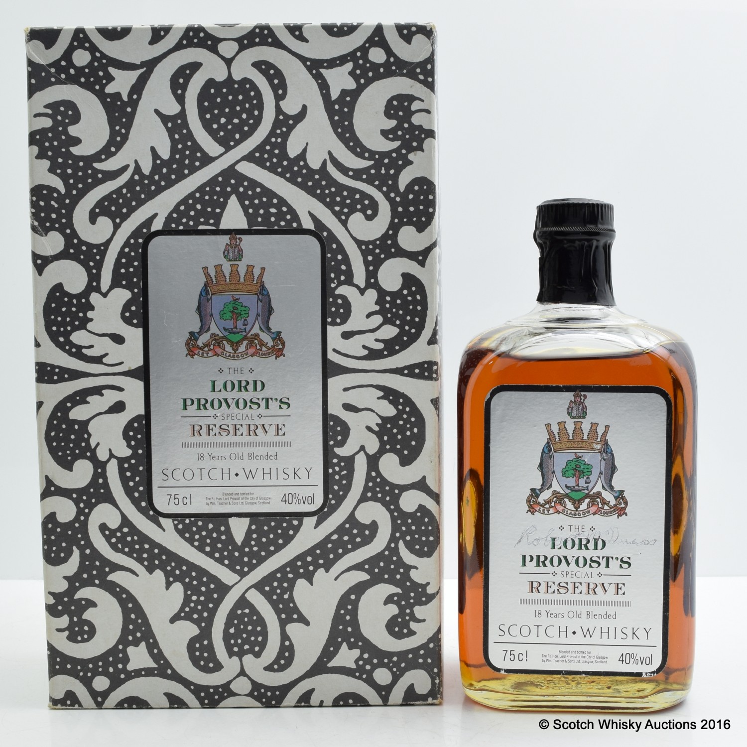 The Lord Provost's Special Reserve 18 Year Old Blend 75cl Signed By ...