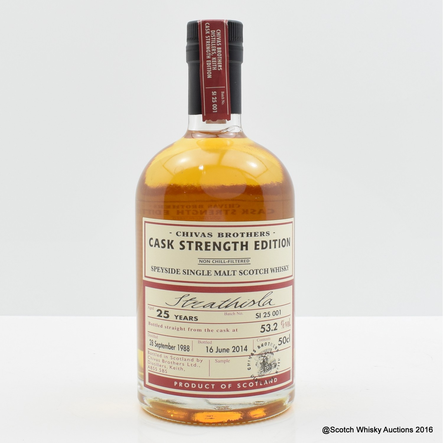 Strathisla 1988 25 Year Old Chivas Brothers Cask Strength Edition 50cl ...