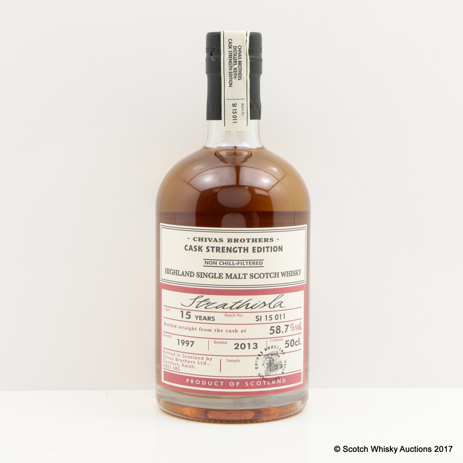 Strathisla 1997 15 Year Old Chivas Brothers Cask Strength Edition 50cl ...