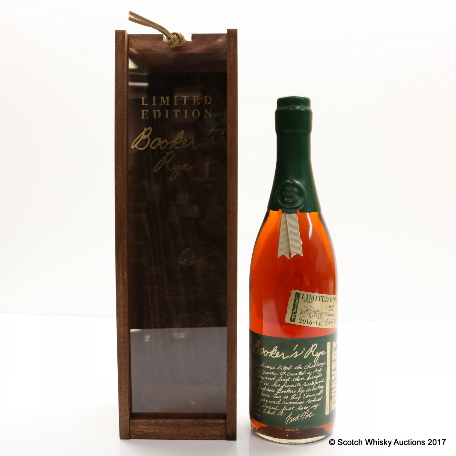 Booker's Rye 13 Year Old Big Time Batch 2016 Release 75cl | The 74th ...