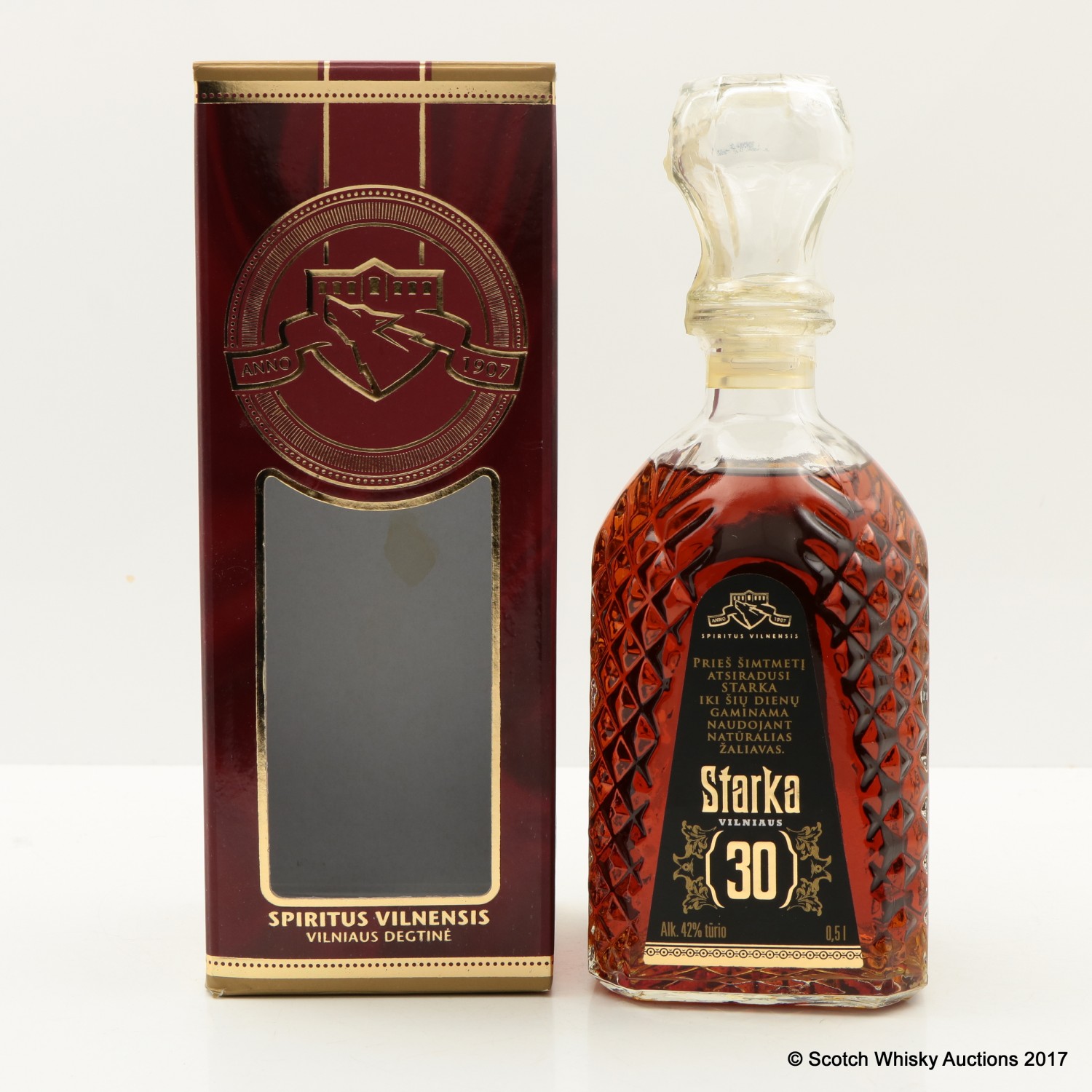Starka 30 Rye Vodka 50cl | The 77th Auction | Scotch Whisky Auctions
