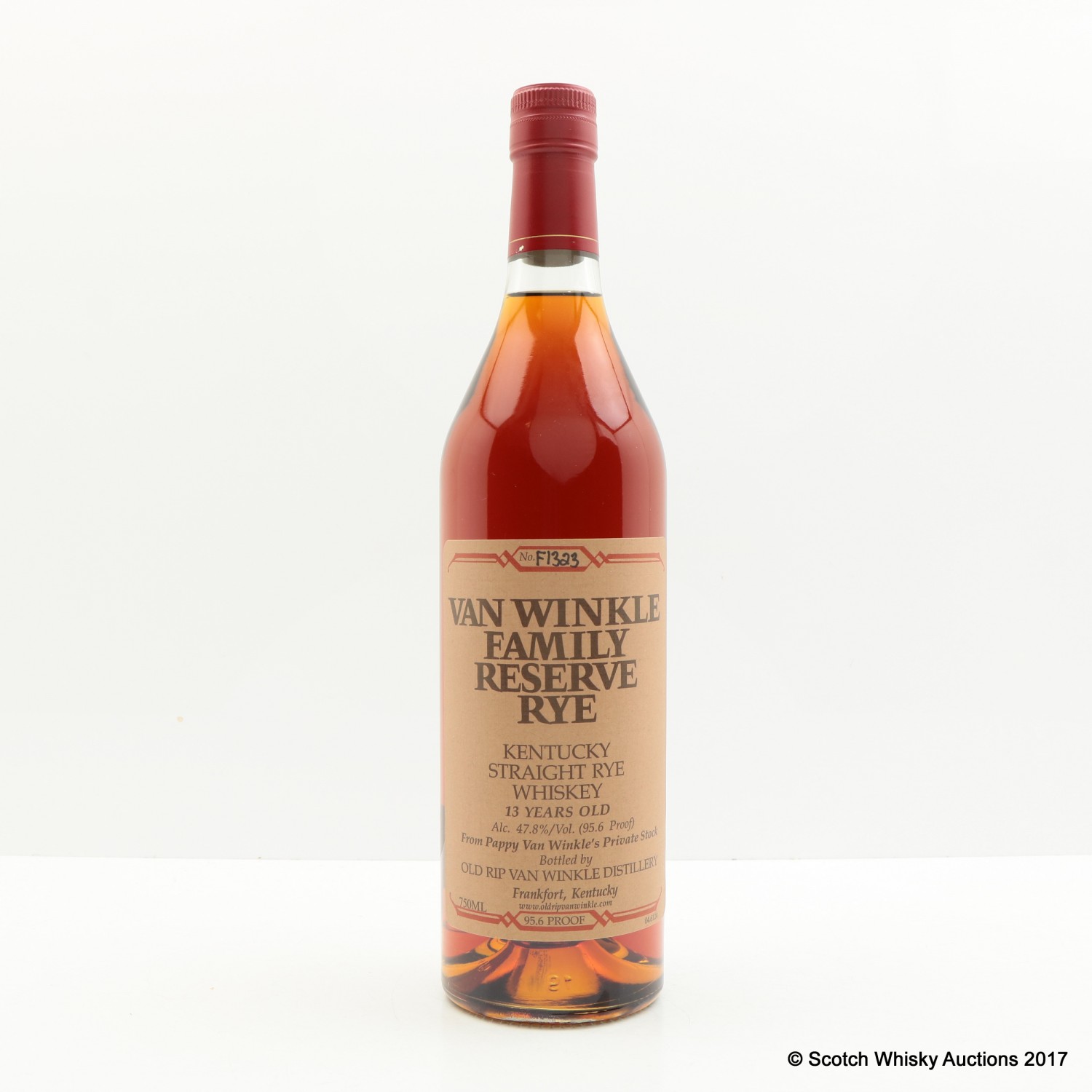 Pappy Van Winkle 13 Year Old Family Reserve Rye 75cl | The 77th Auction ...