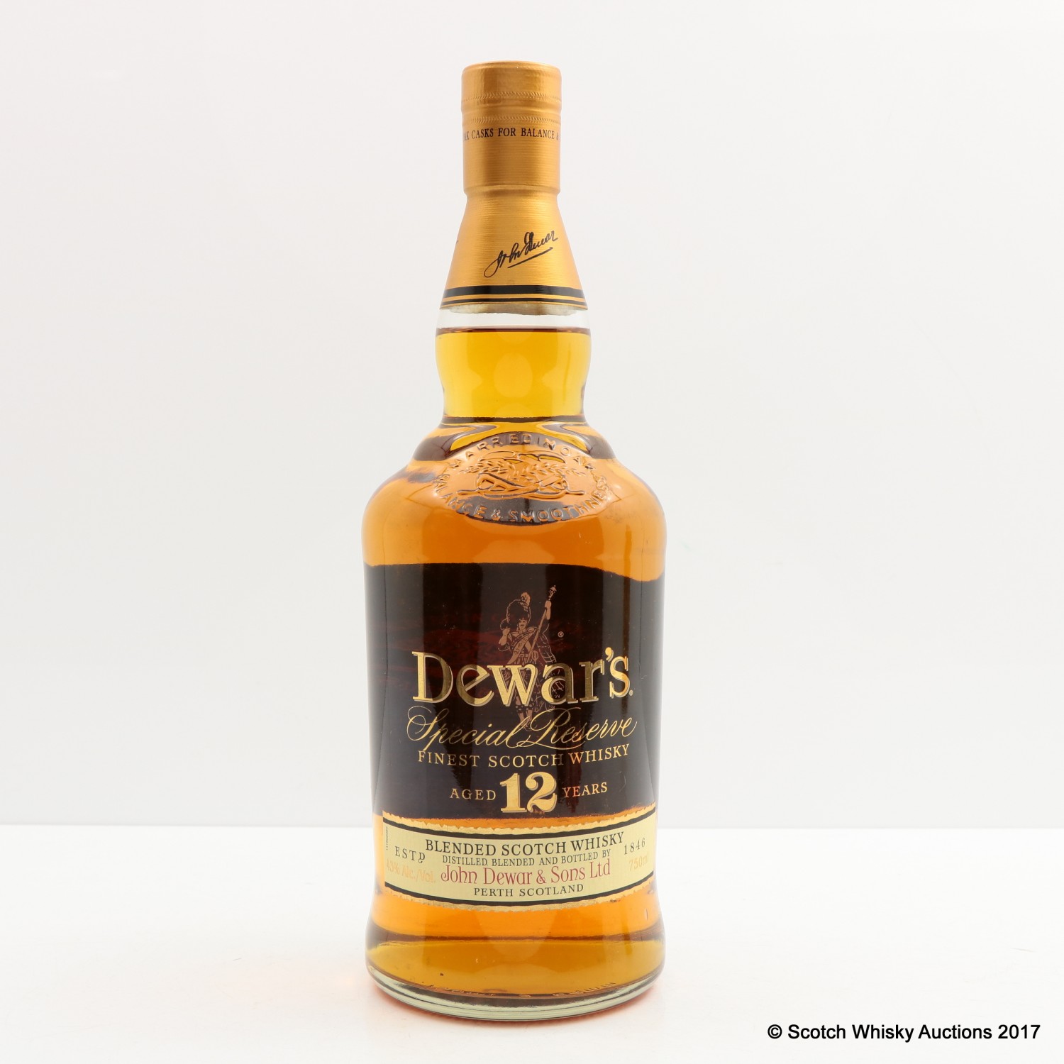 Dewar's Special Reserve 12 Year Old 75cl | The 78th Auction | Scotch ...