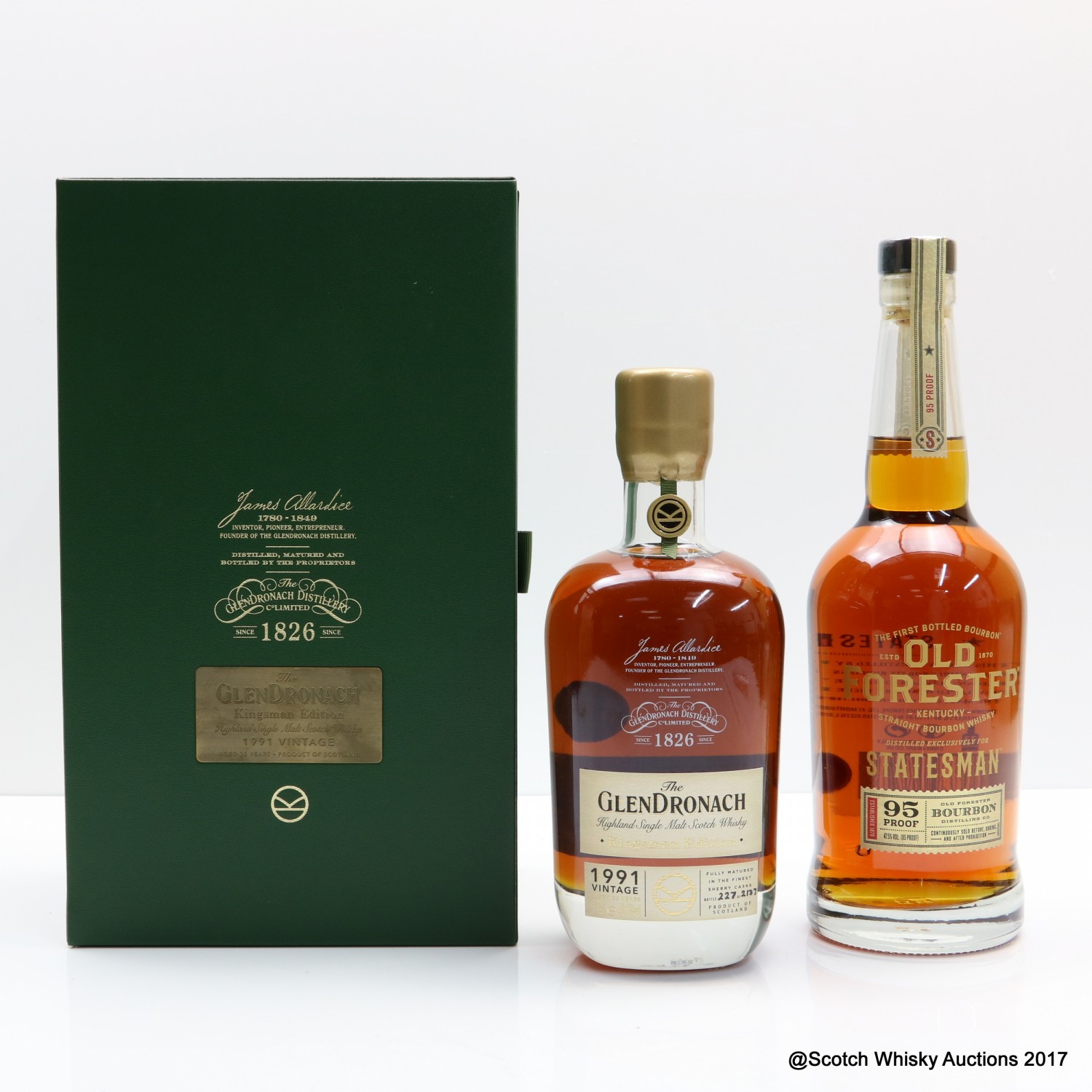 GlenDronach 1991 25 Year Old Kingsman Edition & Old Forester Kentucky ...