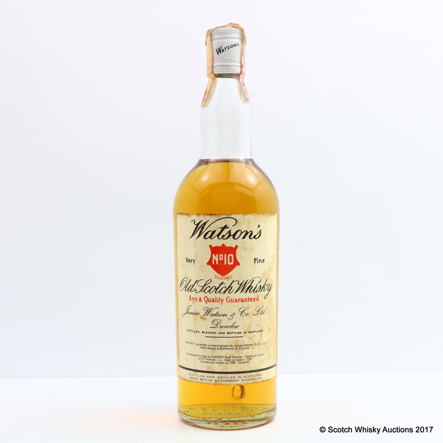 Watson's No.10 75cl | The 80th Auction | Scotch Whisky Auctions