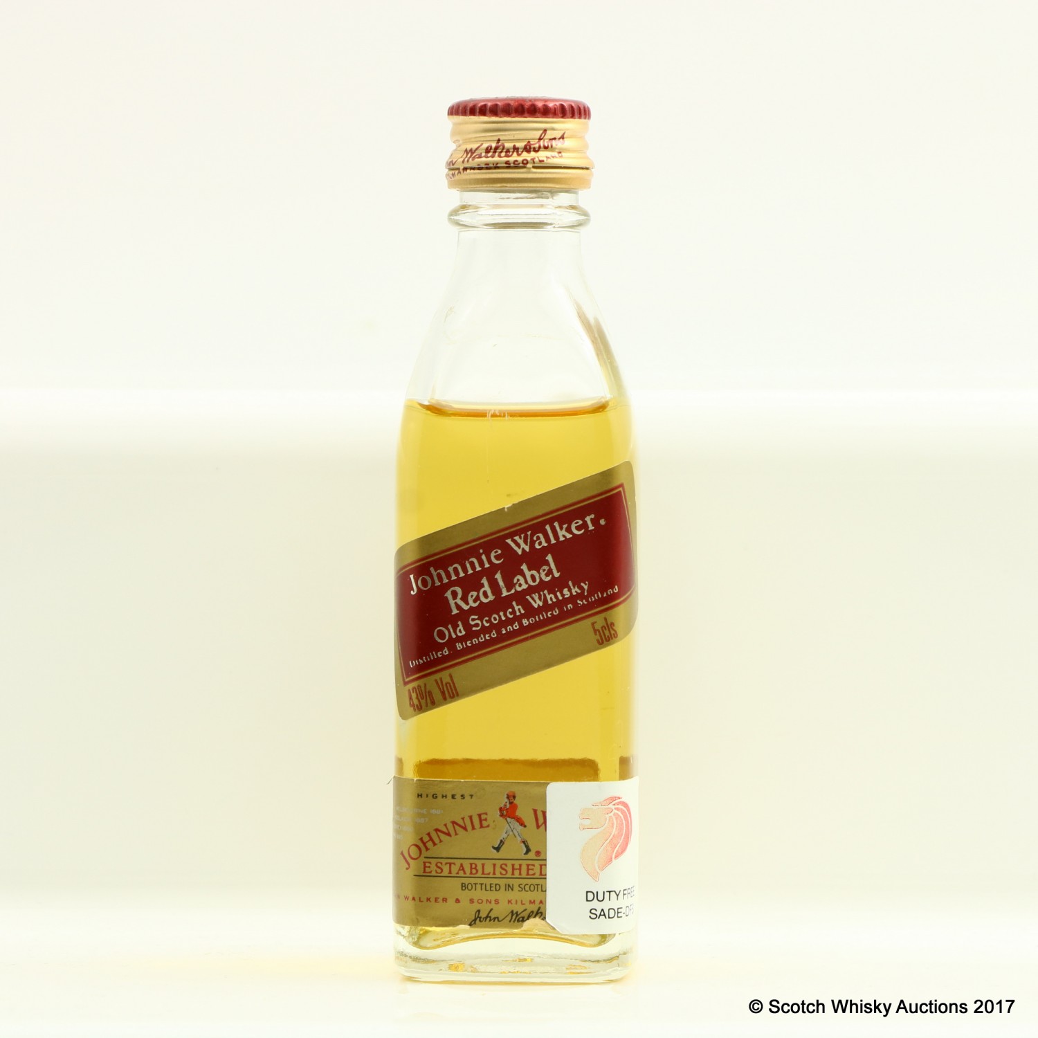 Johnnie Walker Red Label Mini 5cl | The 80th Auction | Scotch Whisky ...