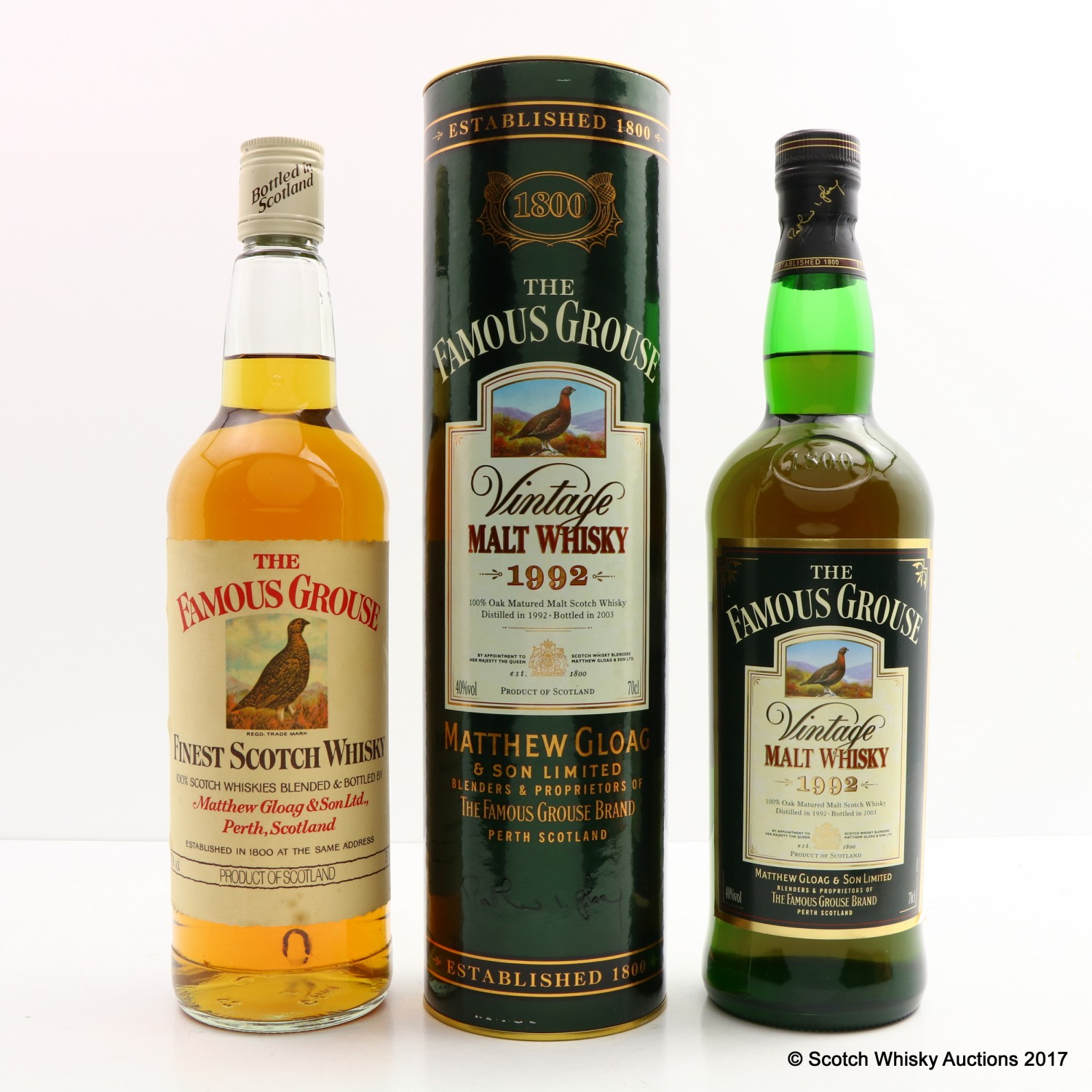 Famous Grouse 1992 Vintage & Famous Grouse Old Style 75cl | The 80th ...