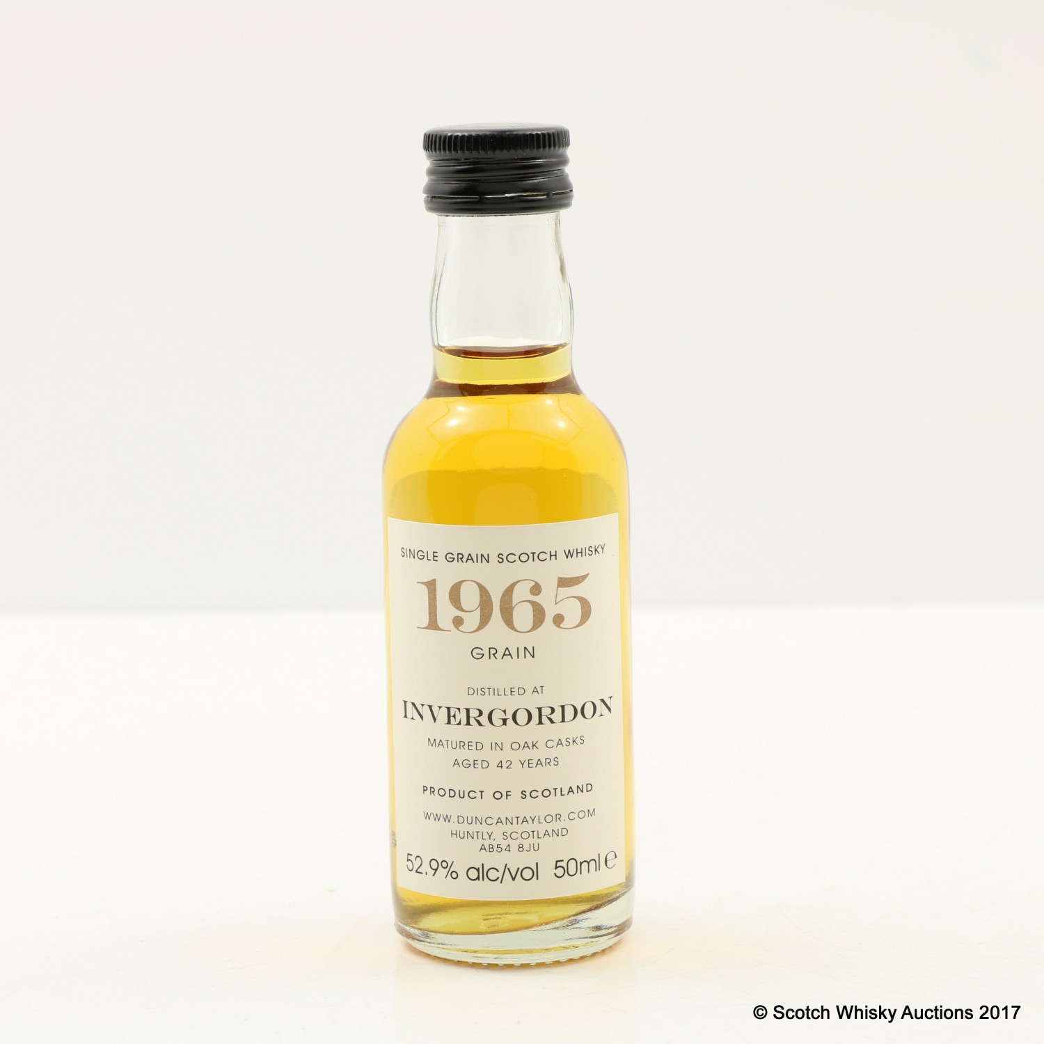 Invergordon 1965 42 Year Old Duncan Taylor Mini 5cl | The 82nd Auction ...