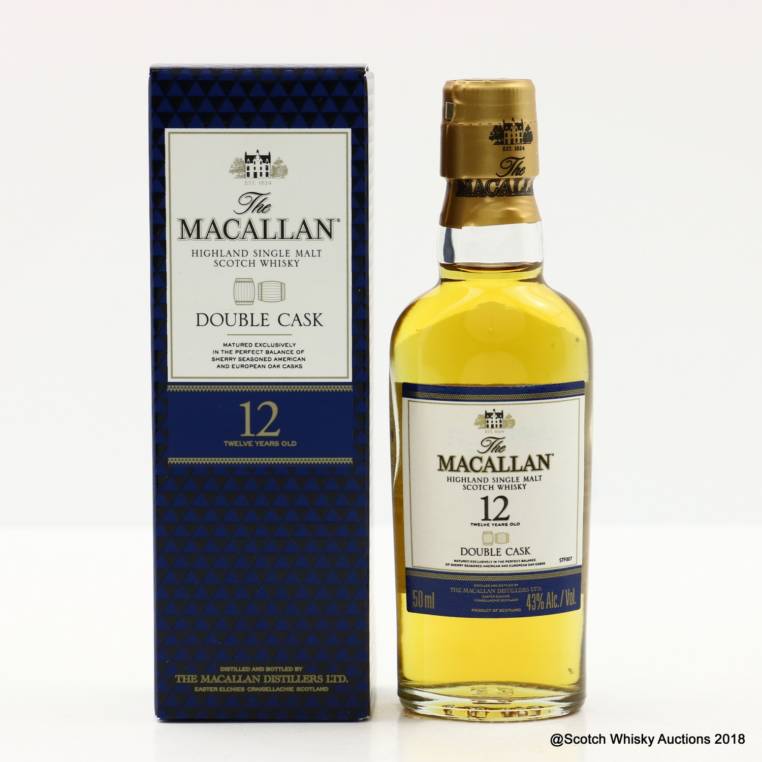 Macallan 12 Year Old Double Cask Mini 5cl | The 84th Auction | Scotch ...