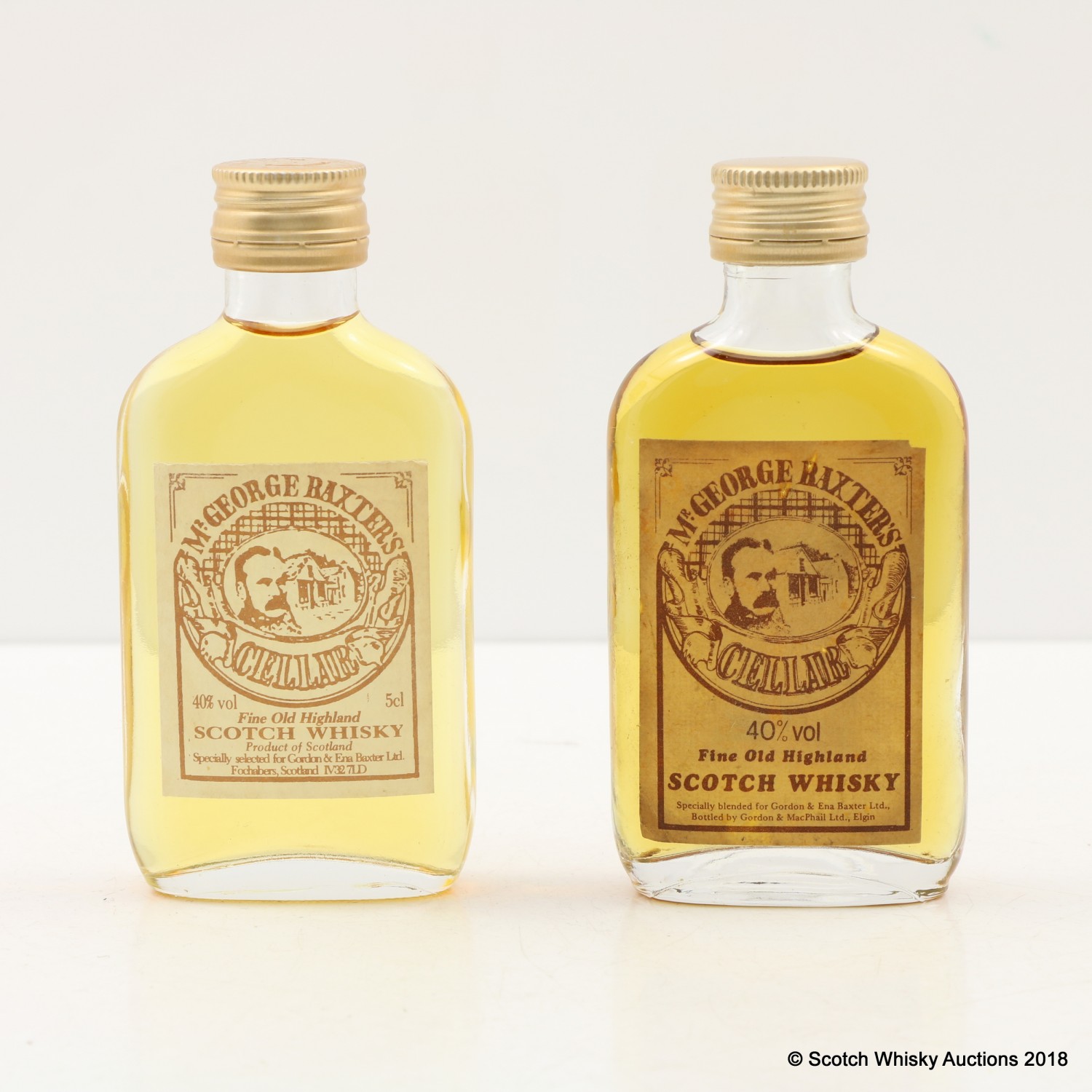 Mr George Baxter's Cellar Minis 2 x 5cl | The 84th Auction | Scotch ...