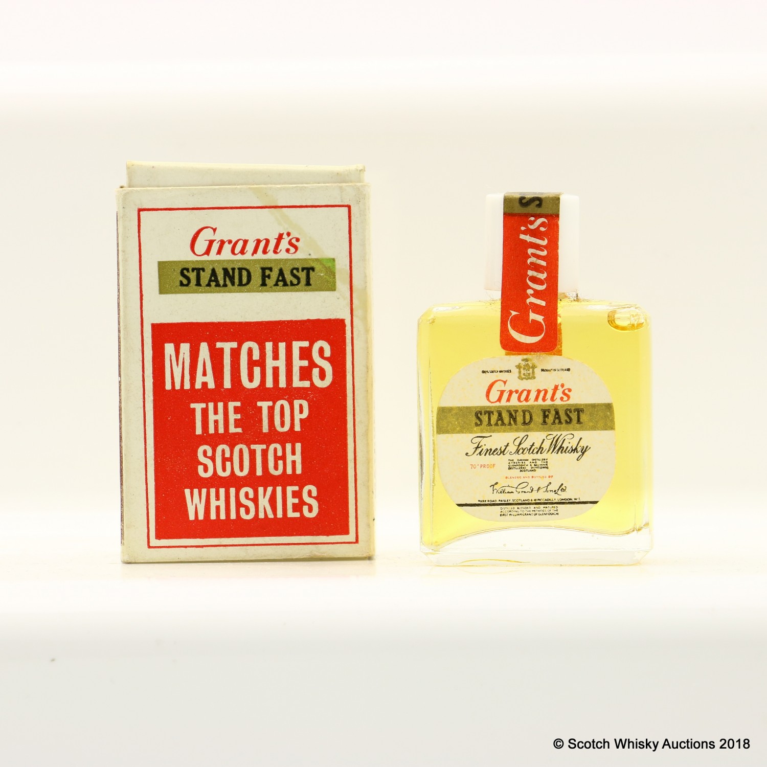 Grant's Stand Fast Mini in Matchbox | The 85th Auction | Scotch Whisky ...