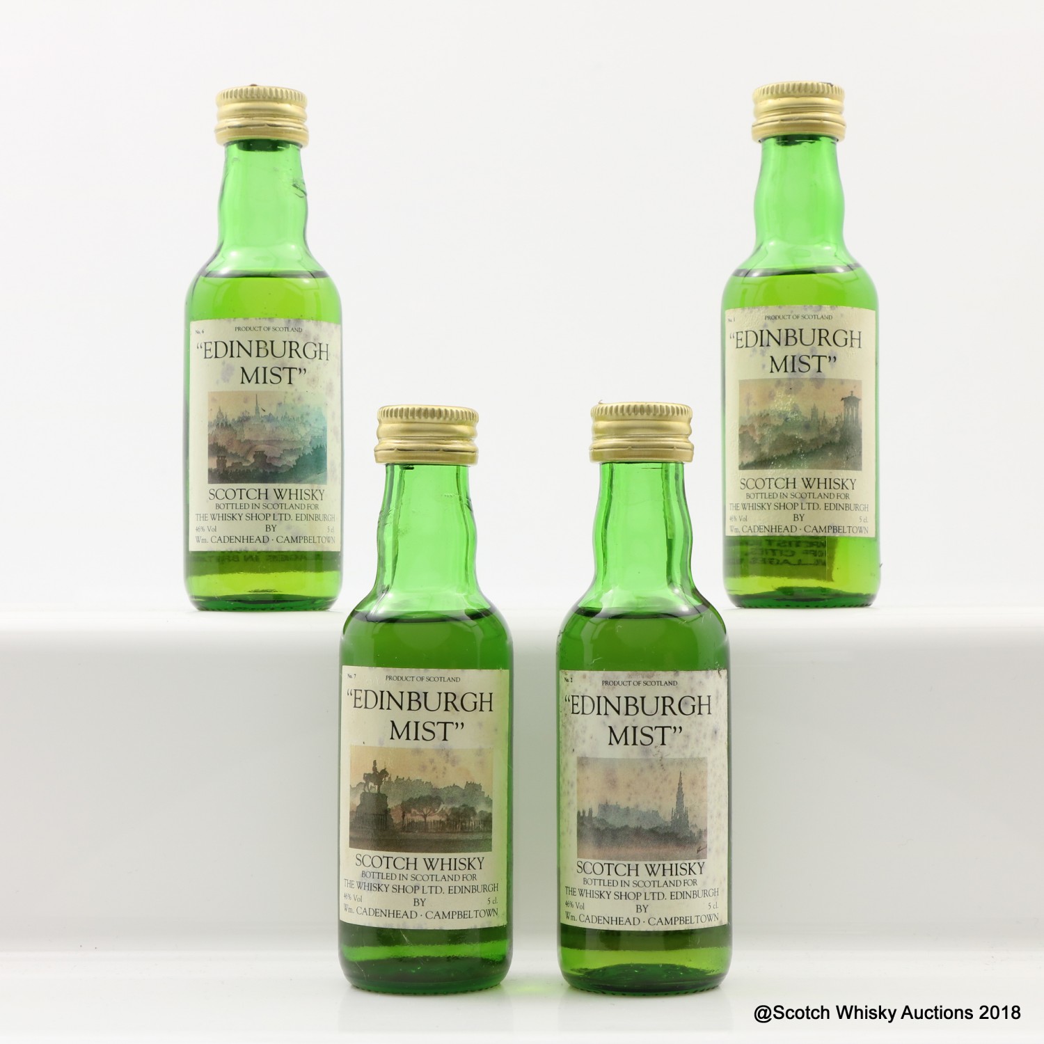 Edinburgh Mist Cadenhead's Minis 4 x 5cl | The 85th Auction | Scotch ...