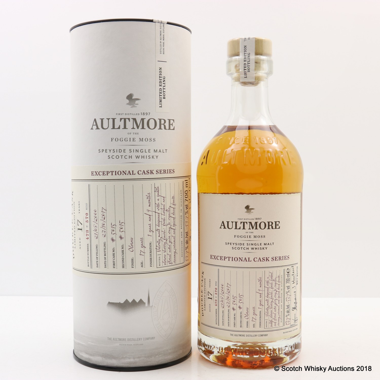 Aultmore 2000 17 Year Old Exceptional Cask Series | The 87th Auction ...