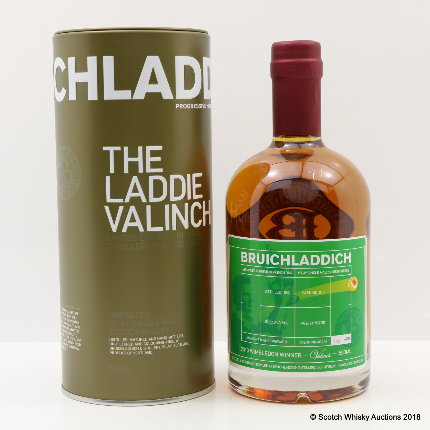 Bruichladdich Valinch 2013 Wimbledon Winner 50cl | The 87th Auction ...