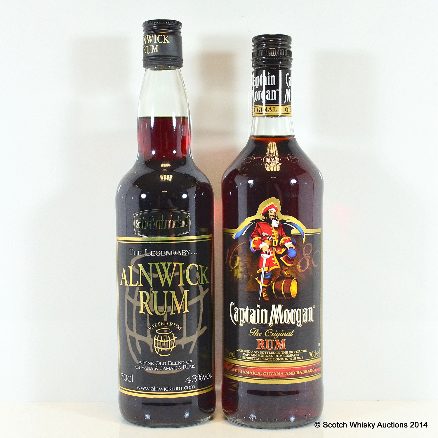 Alnwick Rum & Captain Morgan's Original Rum | The 36th Auction | Scotch ...