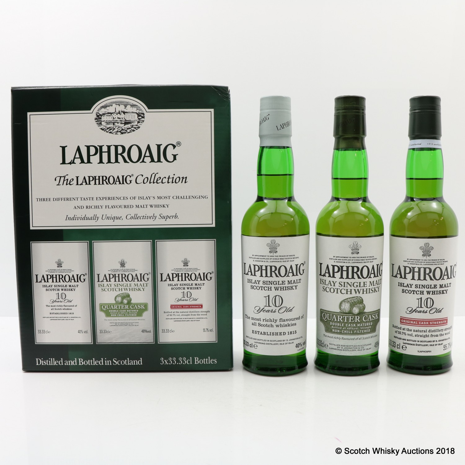 Laphroaig Collection 3 x 33.33cl | The 88th Auction | Scotch Whisky ...