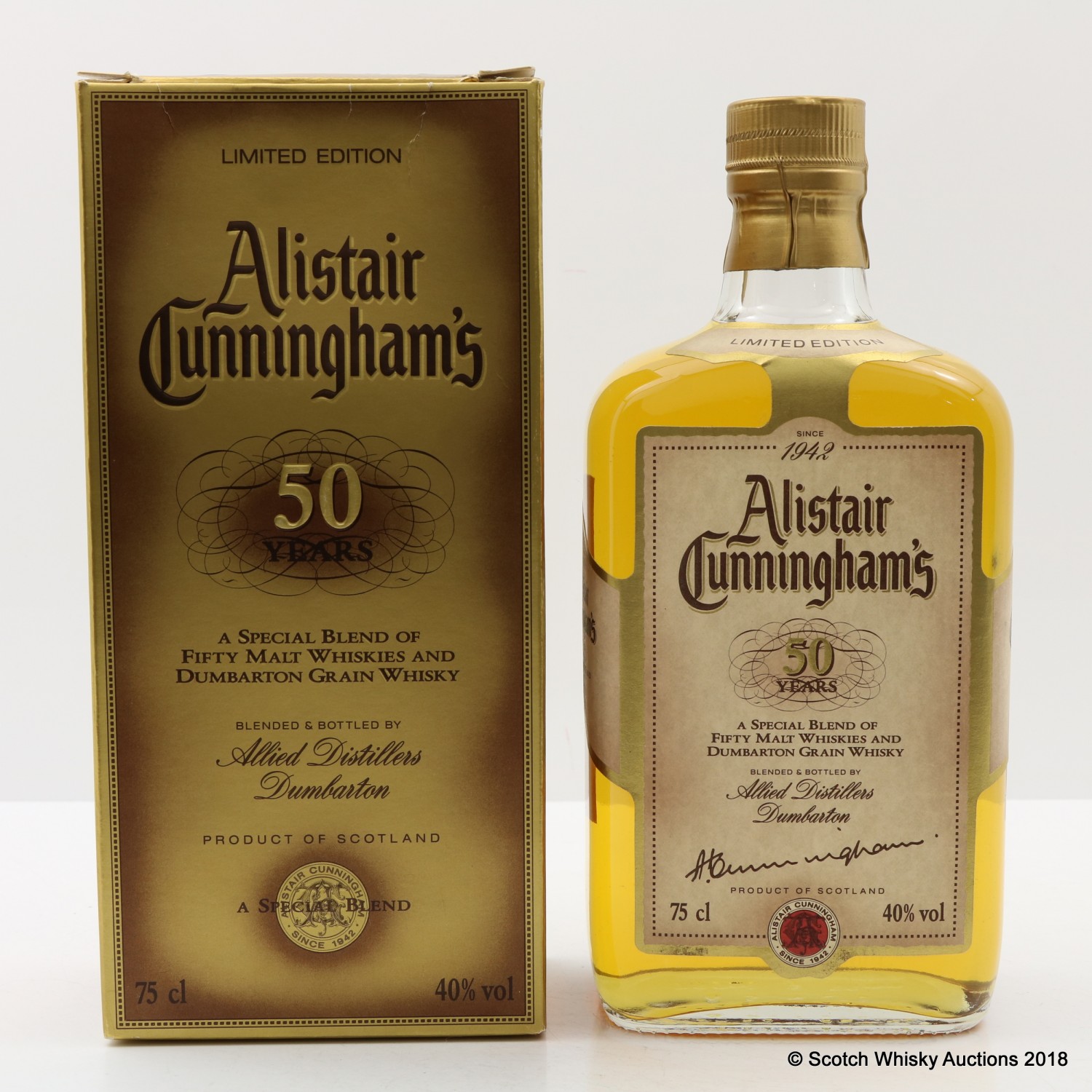 Alistair Cunningham 75cl | The 88th Auction | Scotch Whisky Auctions