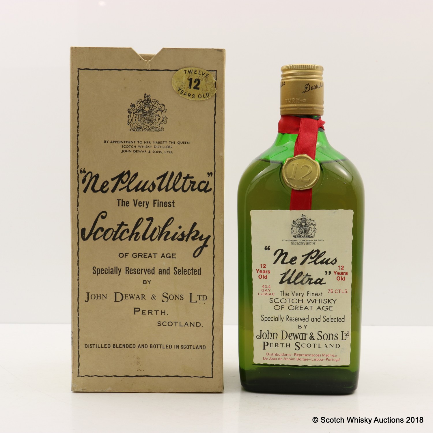 Dewar's 12 Year Old 'Ne Plus Ultra' 75cl | The 89th Auction | Scotch ...