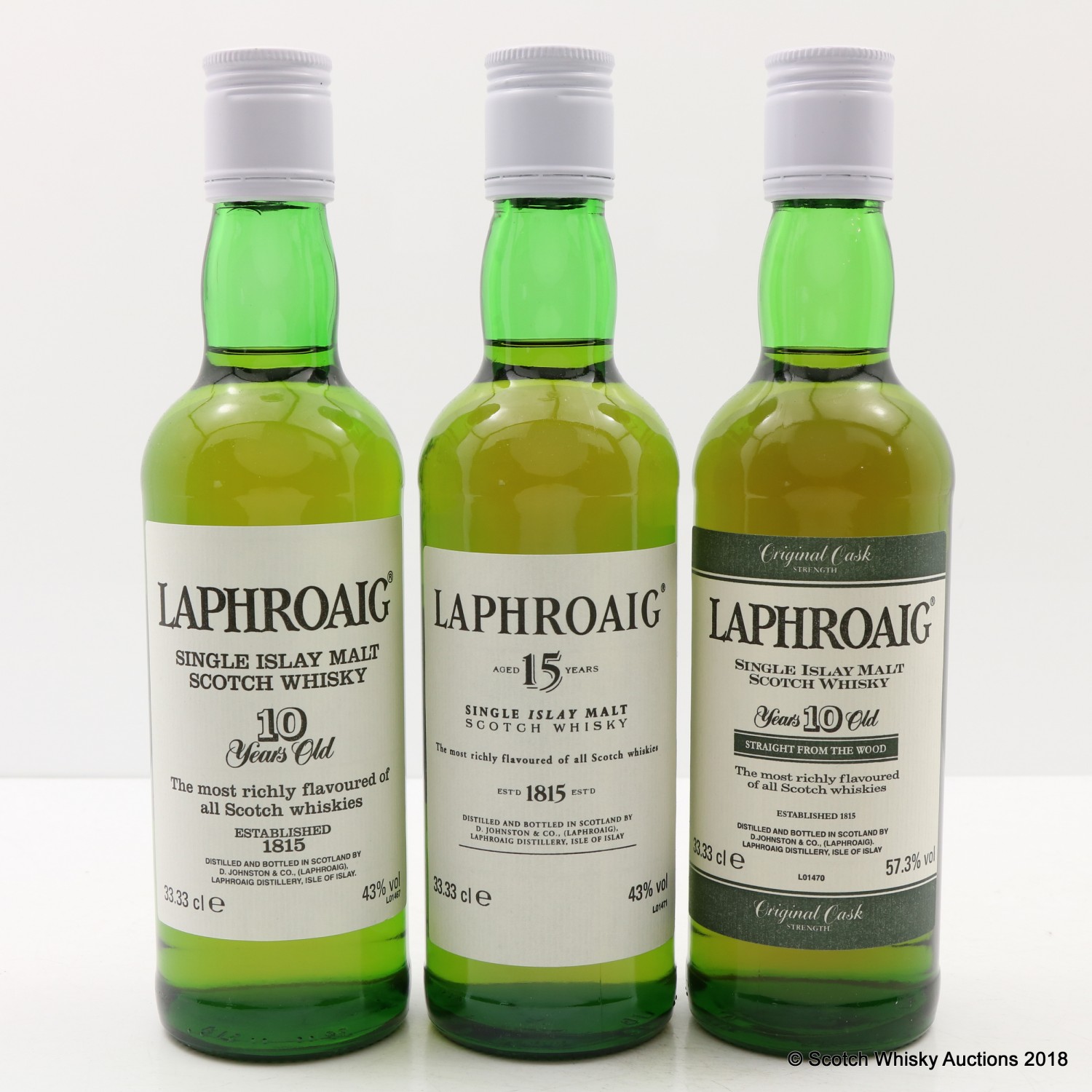 Laphroaig Collection 3 x 33.33cl | The 89th Auction | Scotch Whisky ...