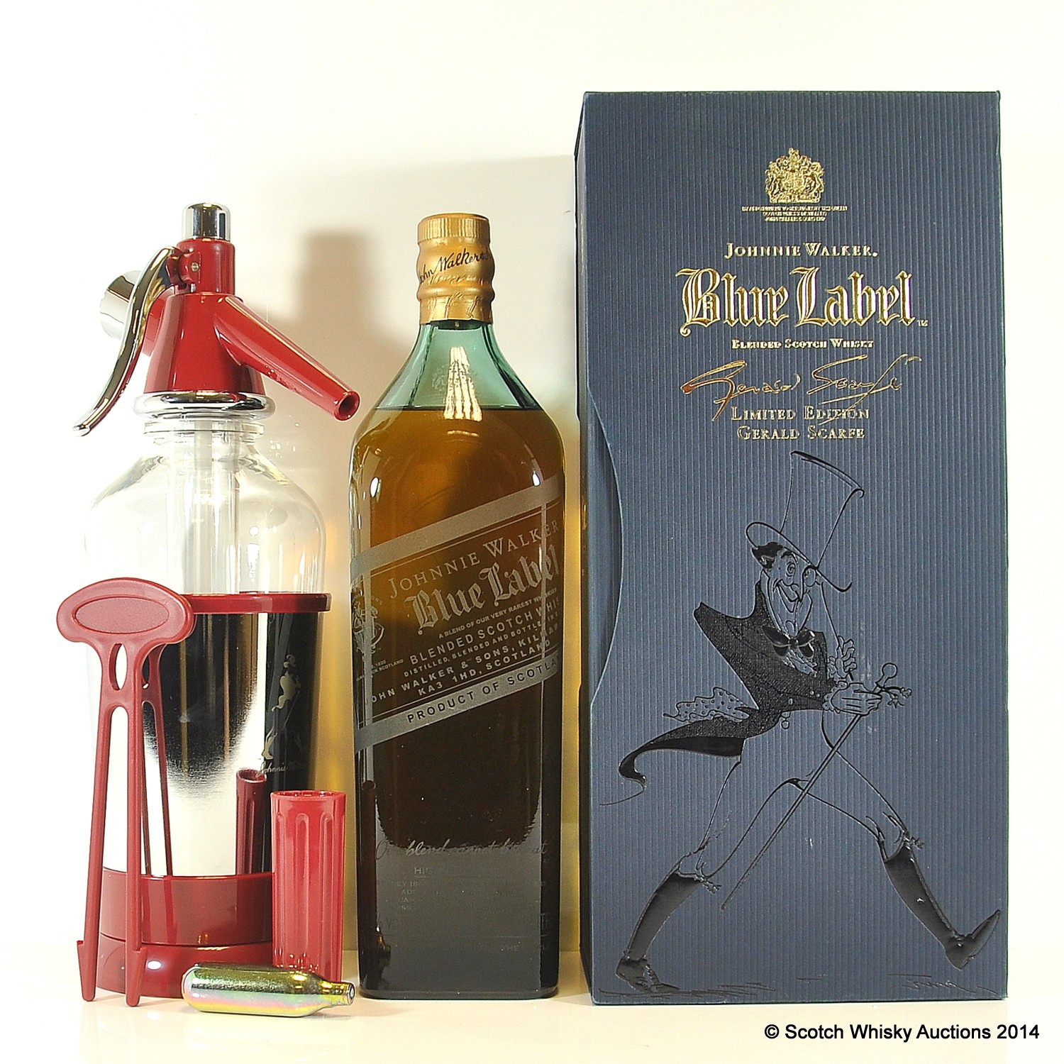 Johnnie Walker Blue Label Gerald Scarfe Edition 1L & Johnnie Walker ...