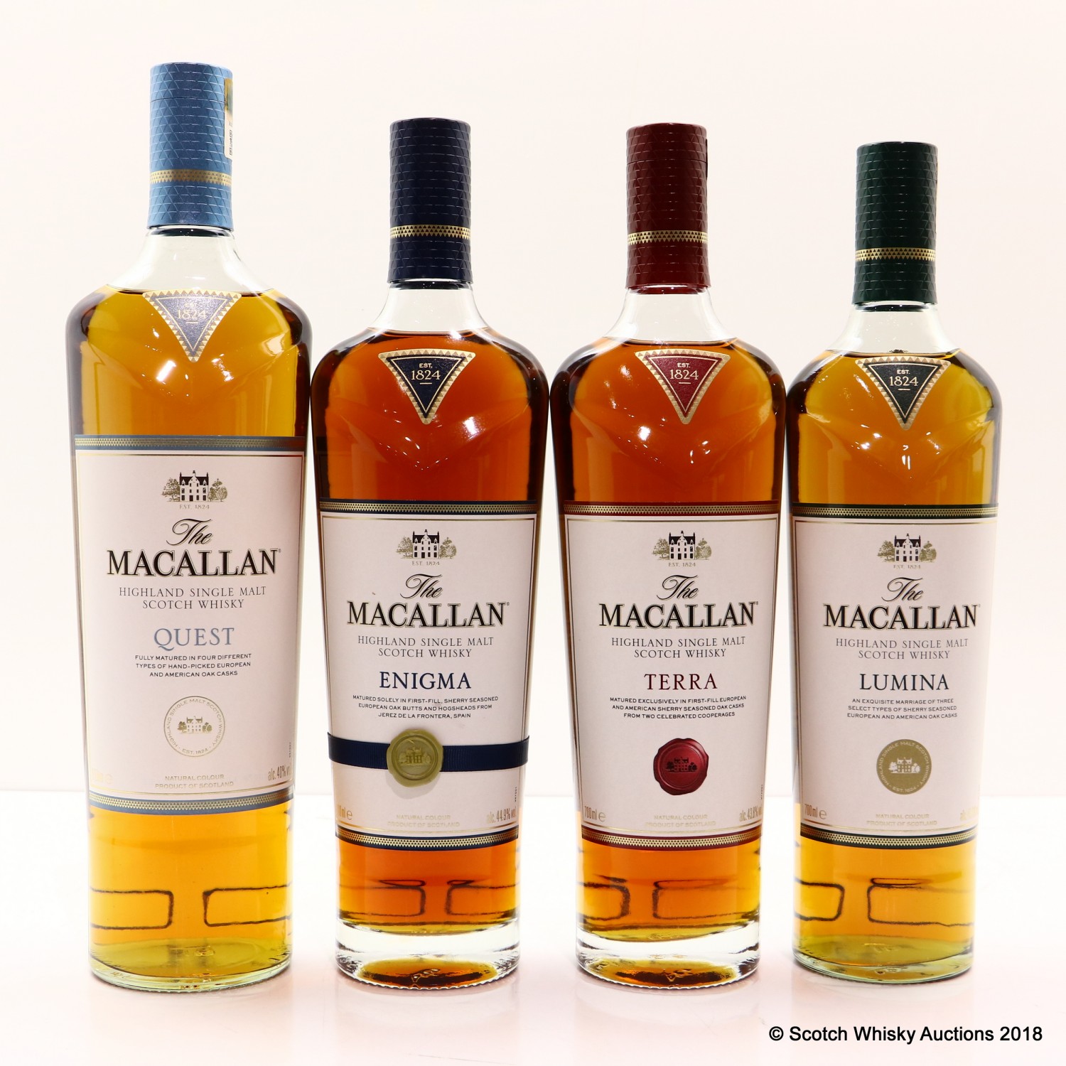 Macallan Quest Collection 3 x 70cl & 1 x 1L | The 91st Auction | Scotch ...