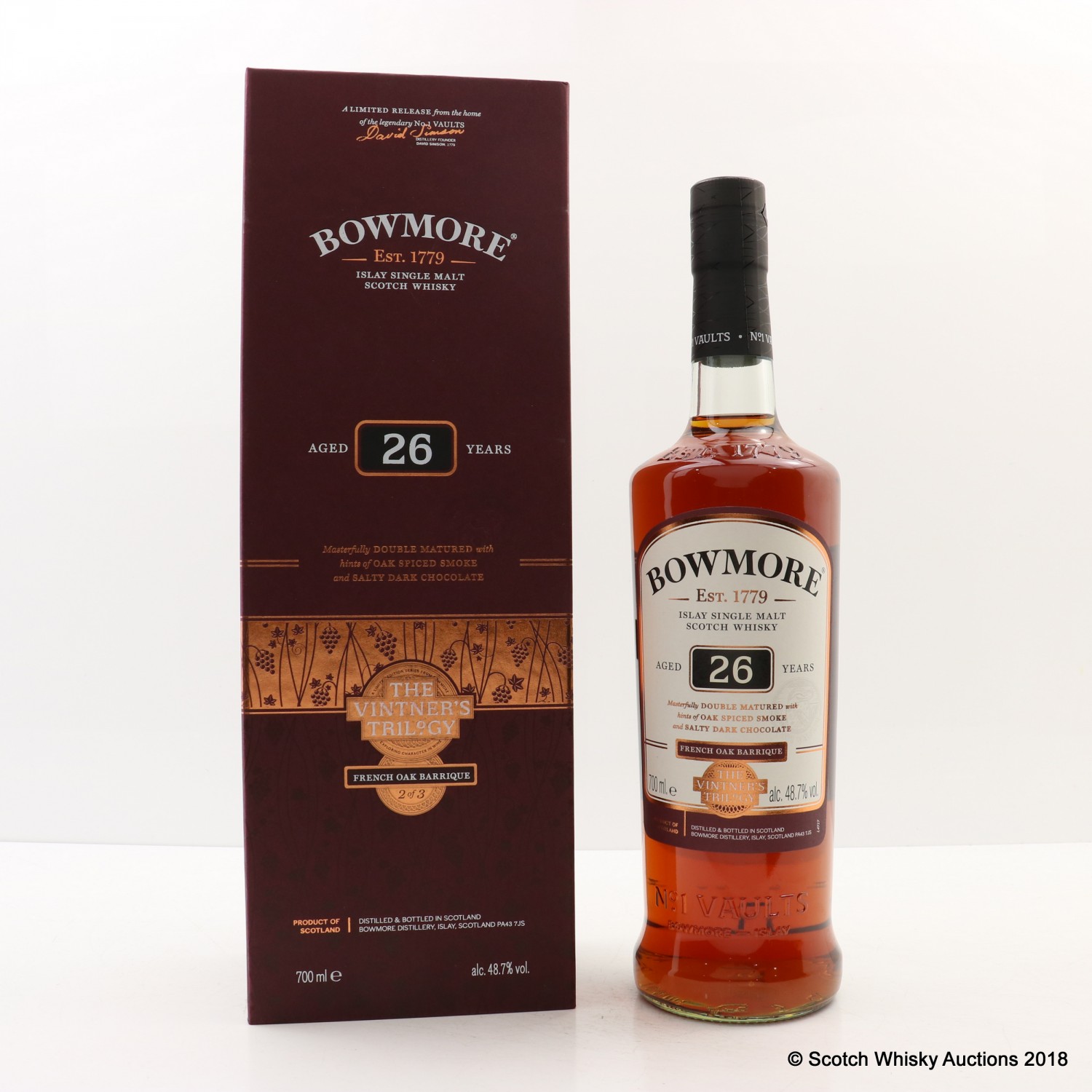 Bowmore 26 Year Old Vintner's Trilogy | The 91st Auction | Scotch ...