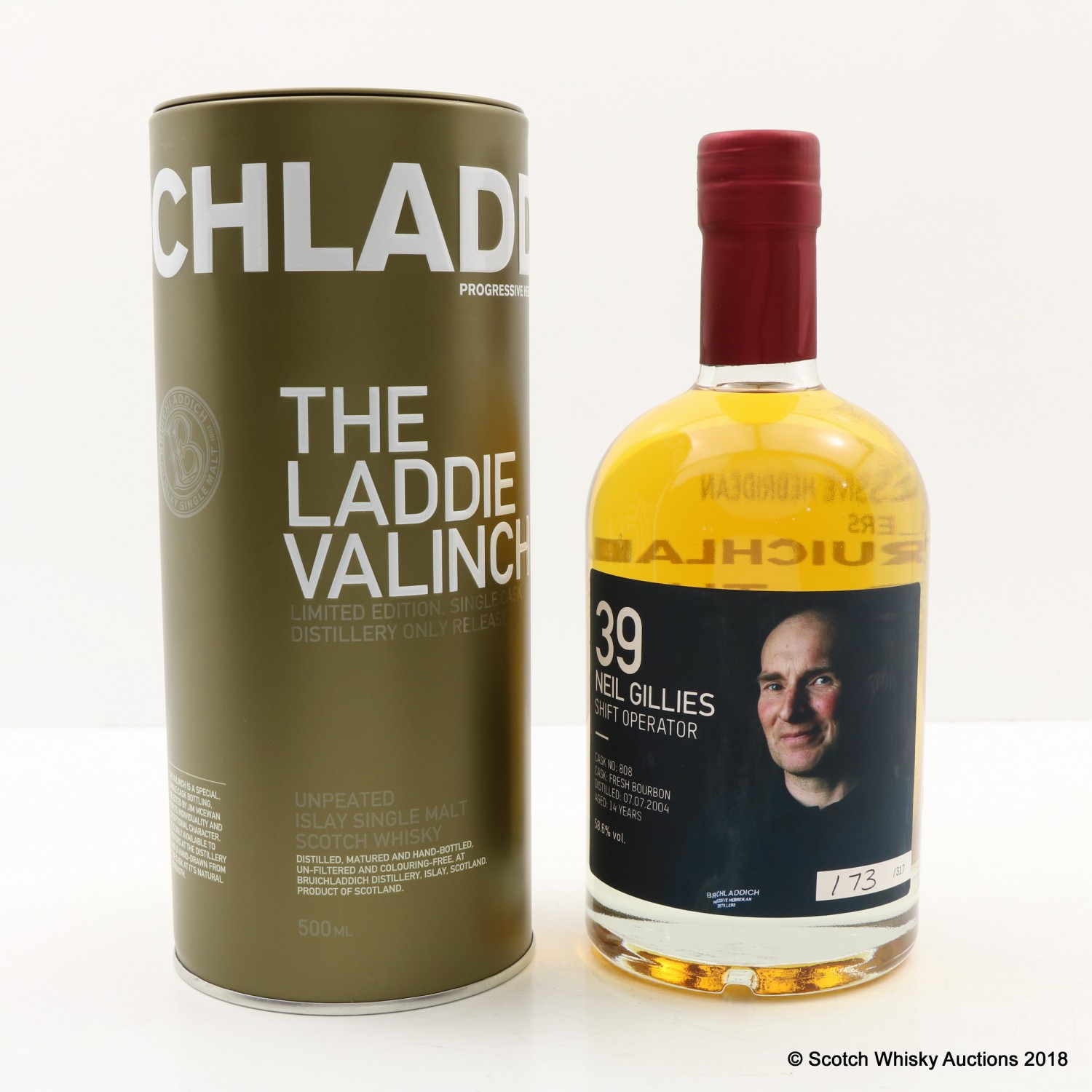 Bruichladdich Valinch 39 Neil Gillies 50cl | The 92nd Auction | Scotch ...