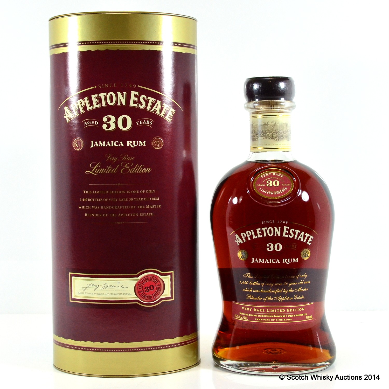 Appleton Estate Jamaican Rum 30 Year Old 75cl | The 39th Auction ...
