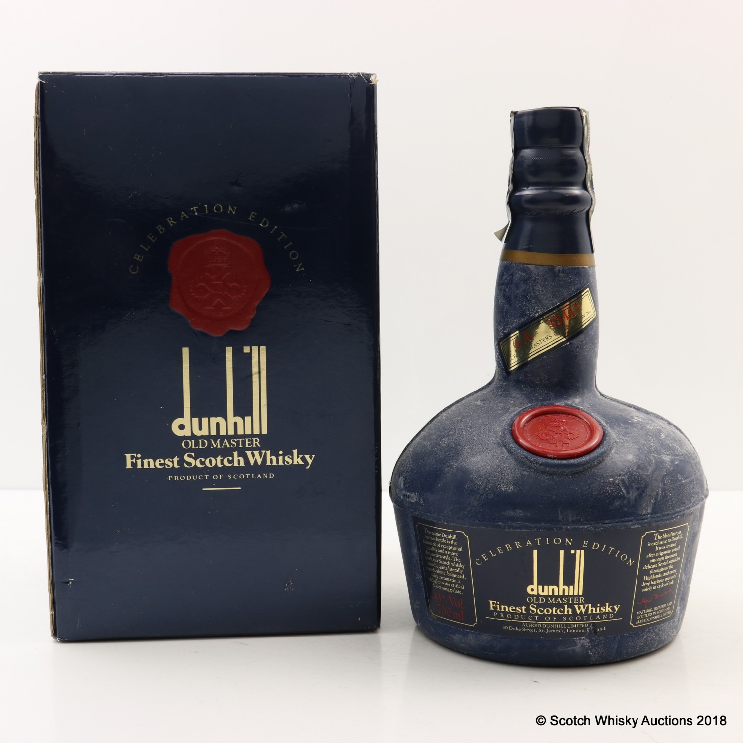 Dunhill Old Master Celebration Edition | The 92nd Auction | Scotch Whisky Auctions