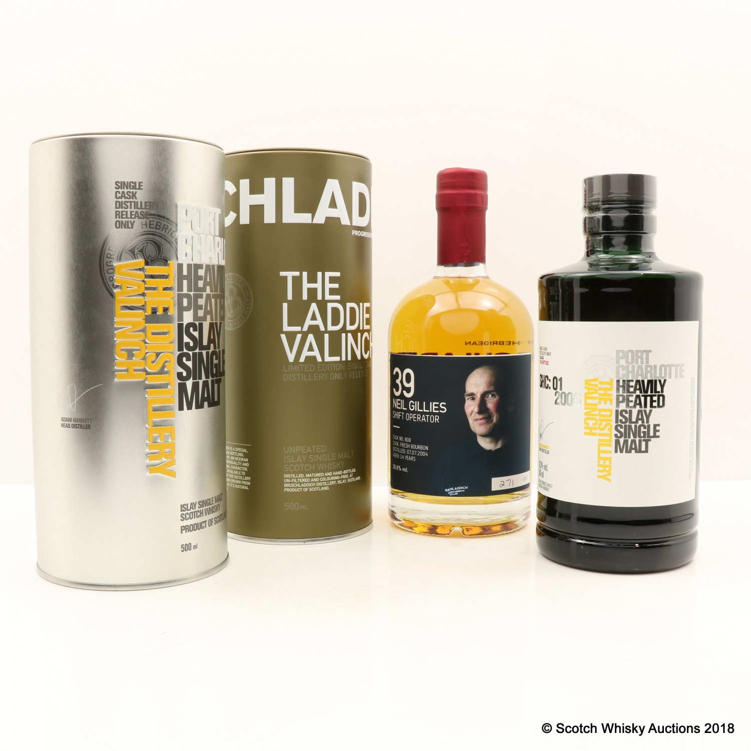 Bruichladdich Valinch 39 Neil Gillies 50cl & Port Charlotte 2006 The ...