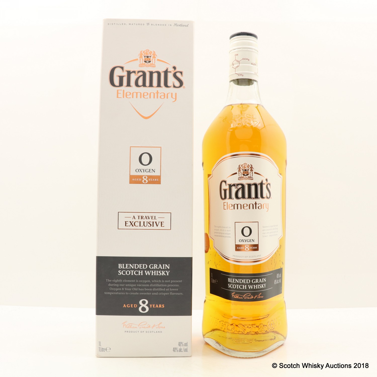 Grant's Elementary 8 Year Old Oxygen 1L | The 93rd Auction | Scotch ...