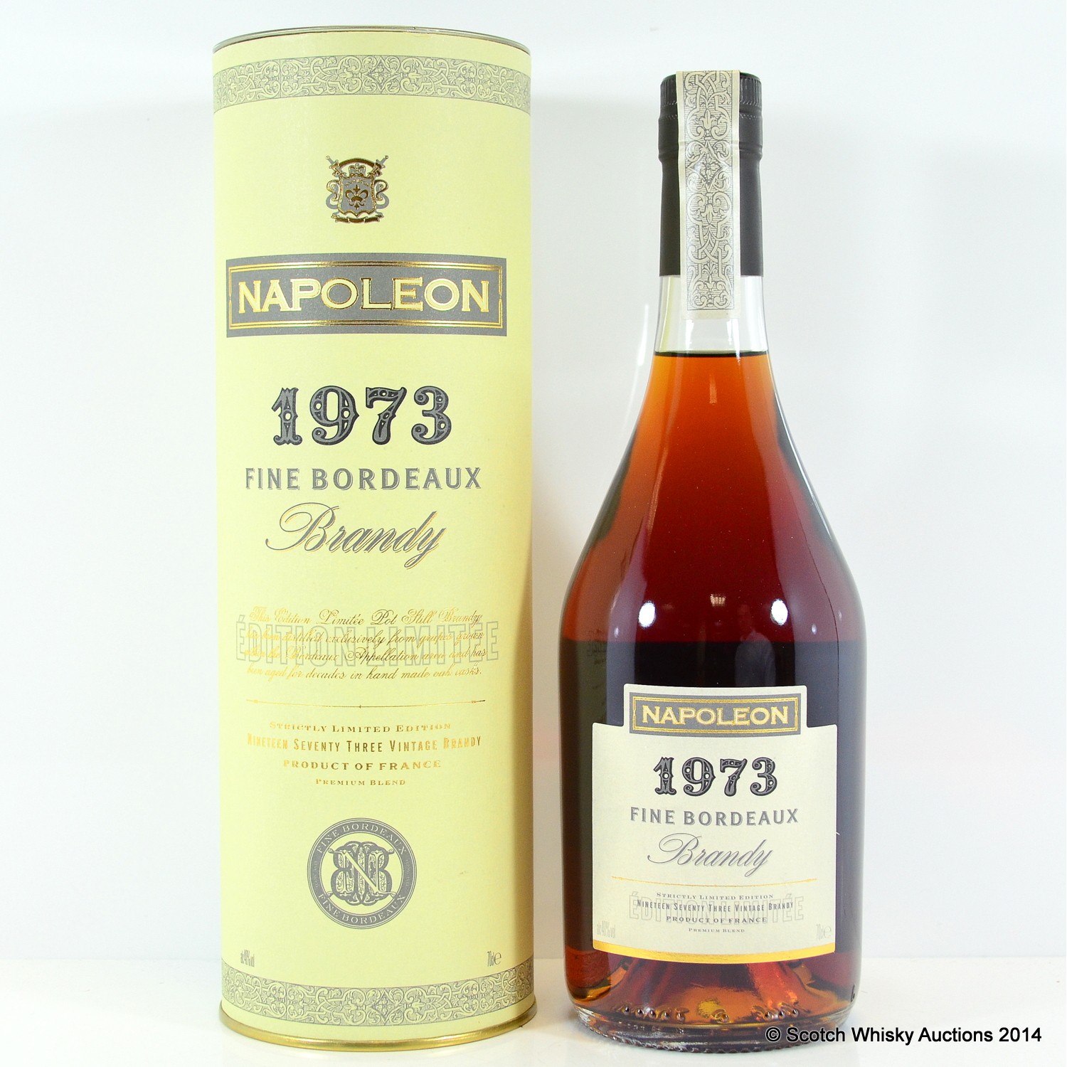Napoleon Fine Bordeaux Brandy 1973 | The 39th Auction | Scotch Whisky ...