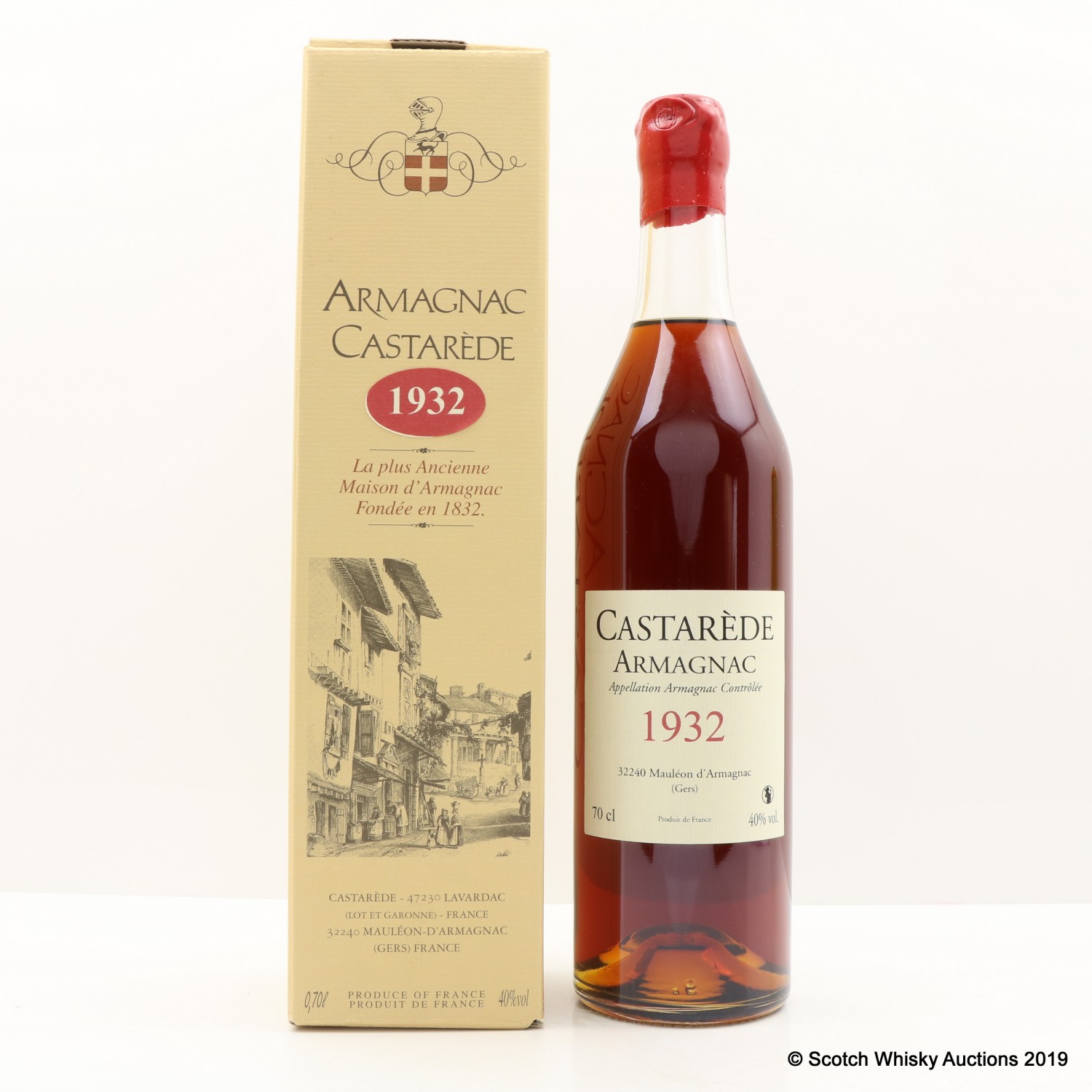 Castarede 1932 Armagnac | The 94th Auction | Scotch Whisky Auctions