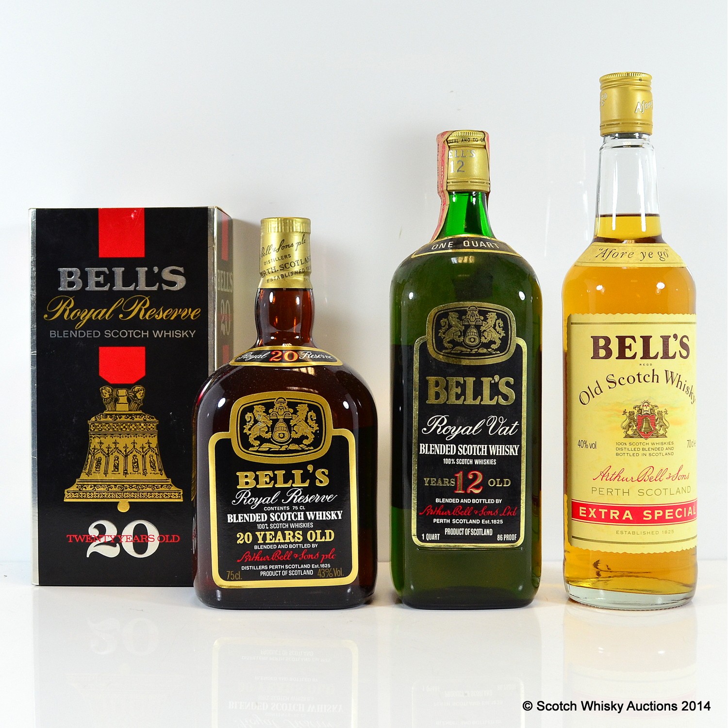 Bell's Royal Reserve 20 Year Old 75cl, Bell's Royal Vat 12 Year Old 1 ...
